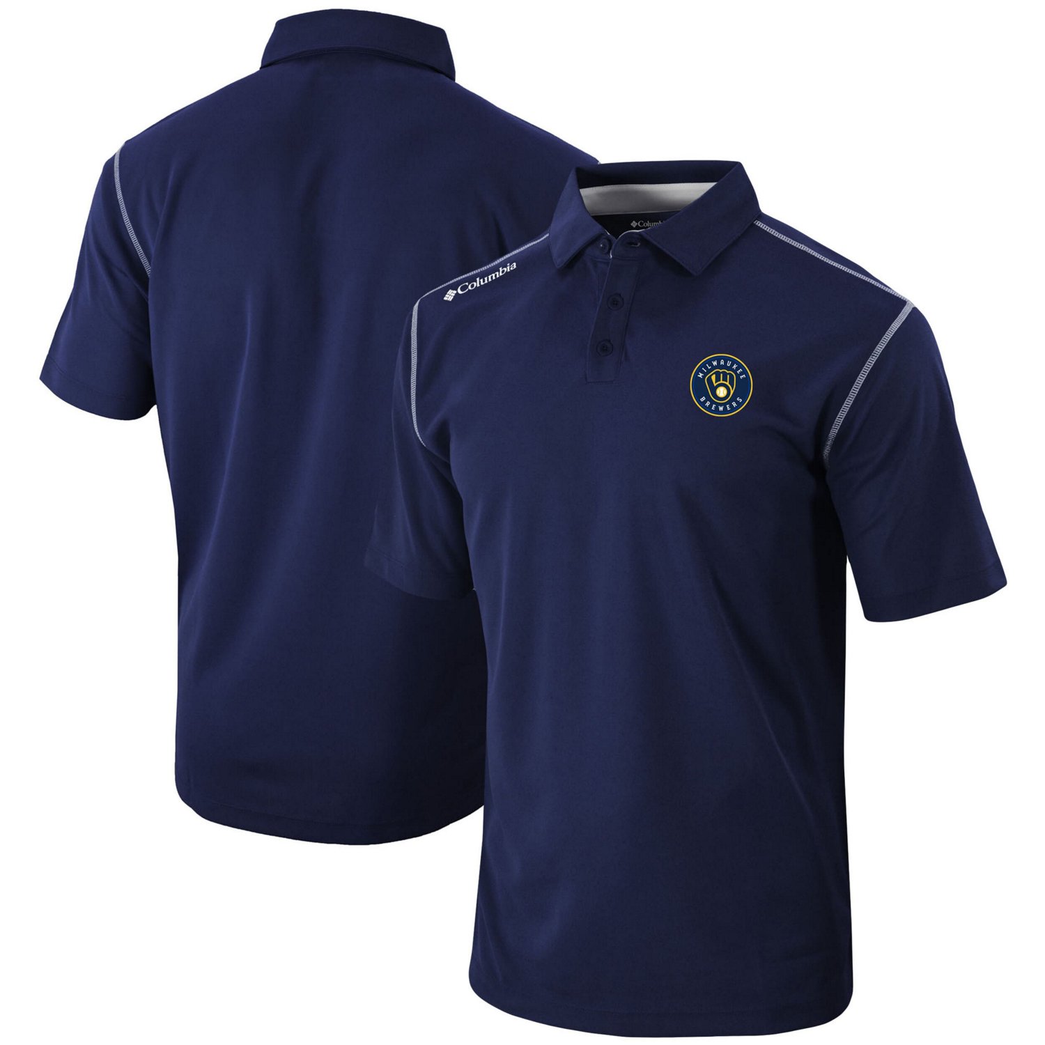 Columbia Milwaukee Brewers Omni-Wick Shotgun Polo | Academy