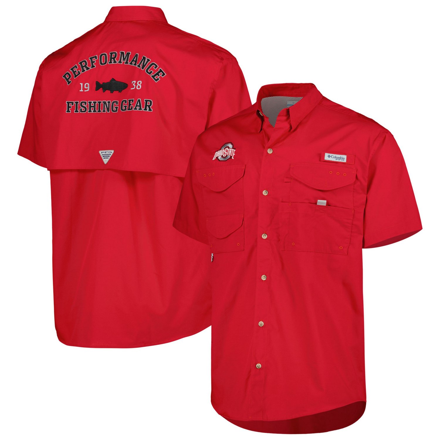 Columbia Ohio State Buckeyes Bonehead Button-Up Shirt | Academy