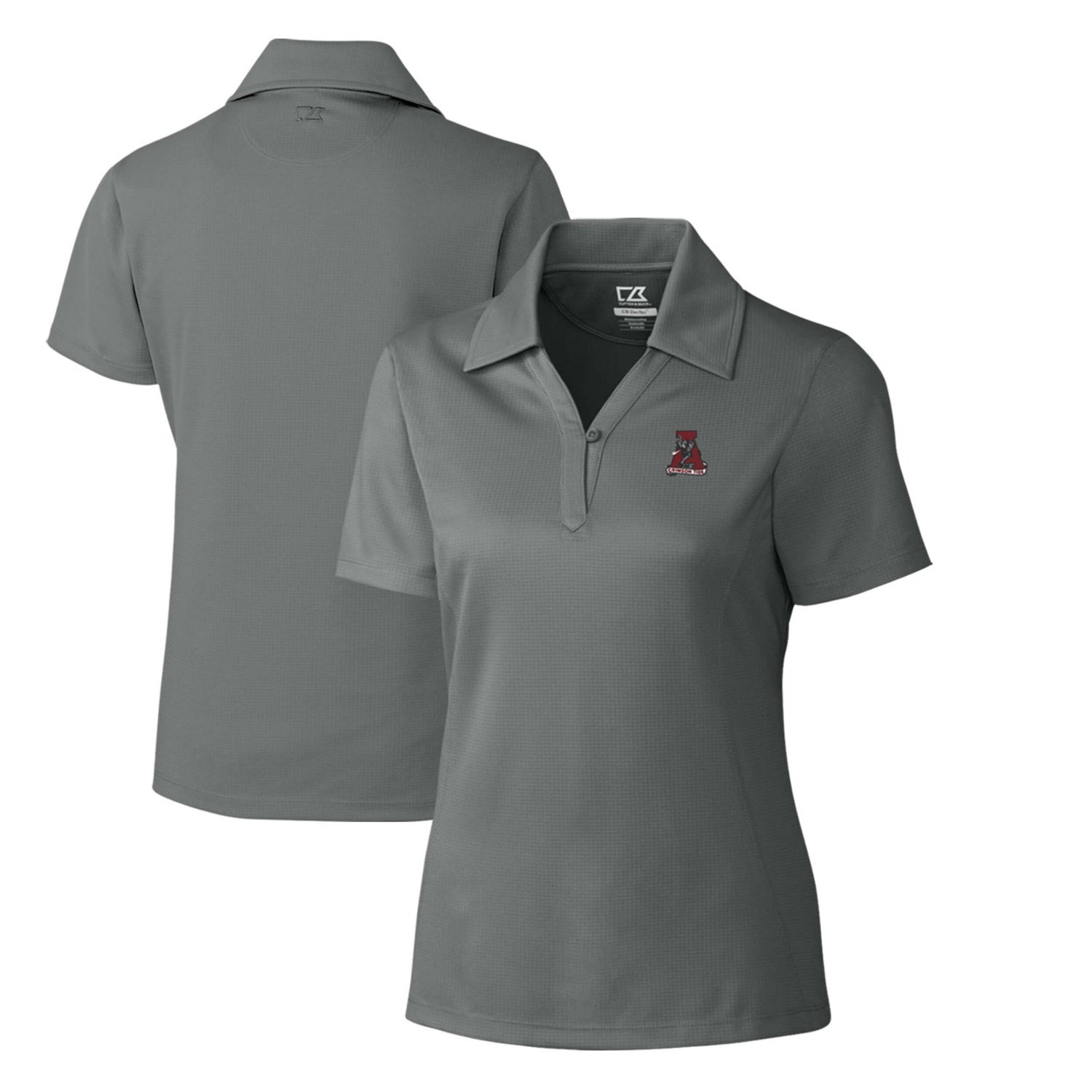 Cutter Buck Alabama Crimson Tide CB DryTec Genre Textured Solid Polo ...