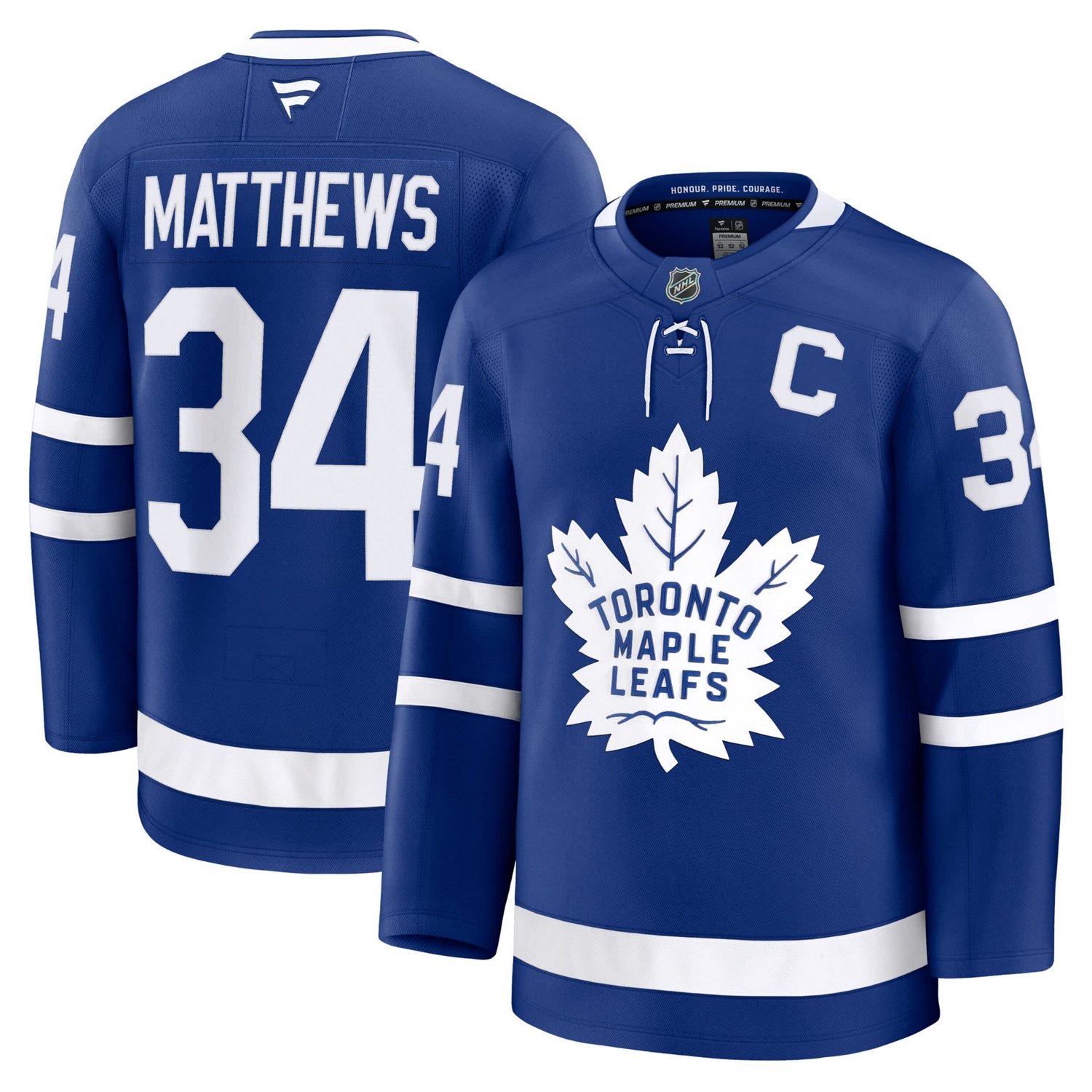 Fanatics Auston Matthews Toronto Maple Leafs Captain Patch Home Premium ...