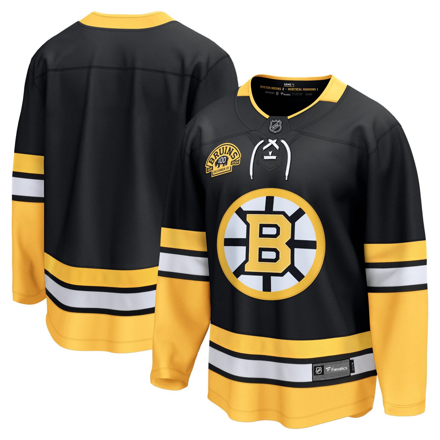 Fanatics Boston Bruins 100th Anniversary Premier Breakaway Jersey | Academy