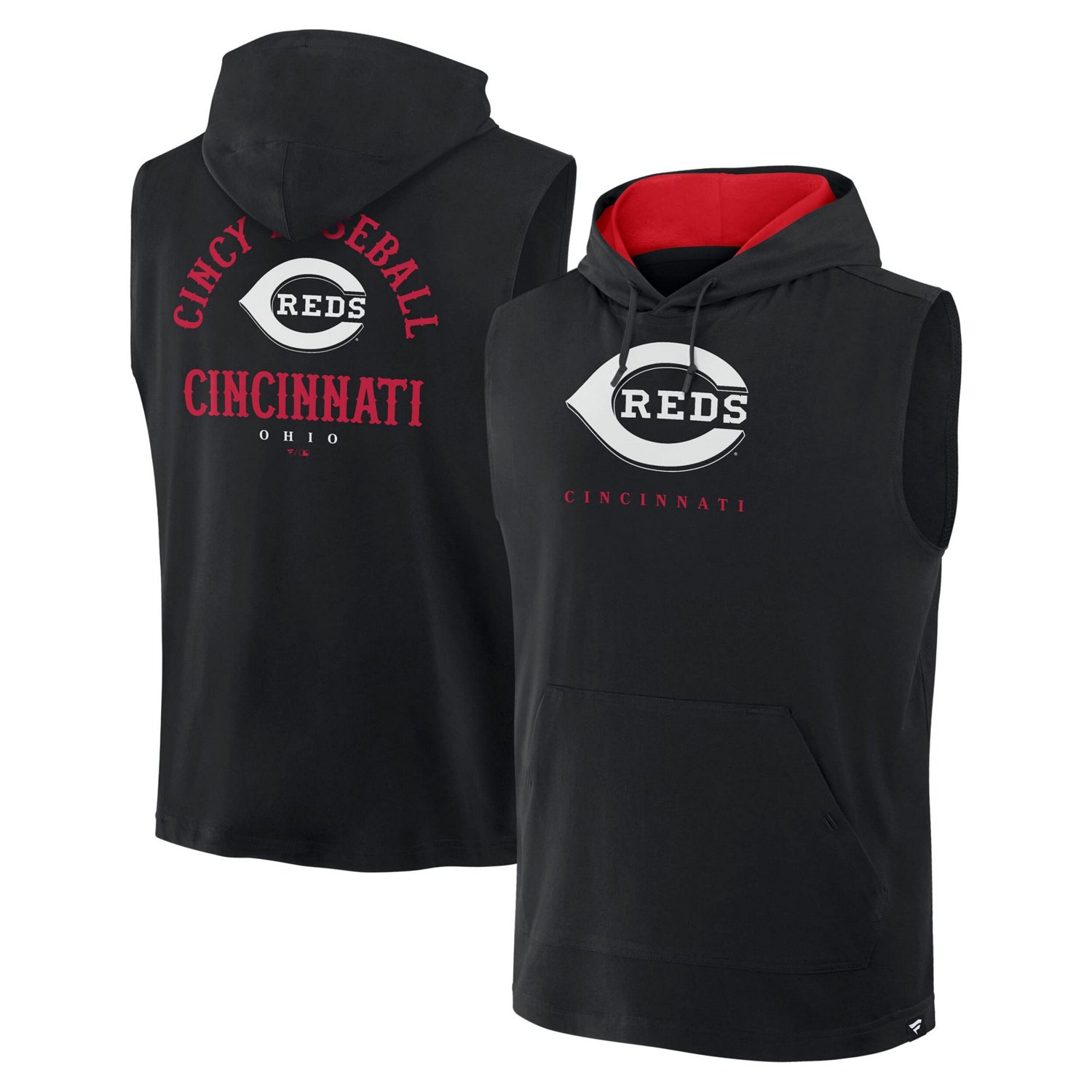 Fanatics Cincinnati Reds Fire Speed Sleeveless Pullover Hoodie | Academy