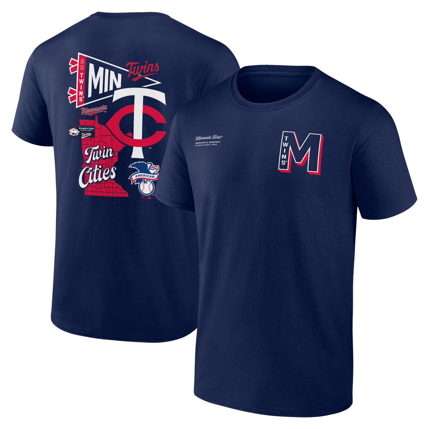 Fanatics Minnesota Twins Split Zone T-Shirt | Academy