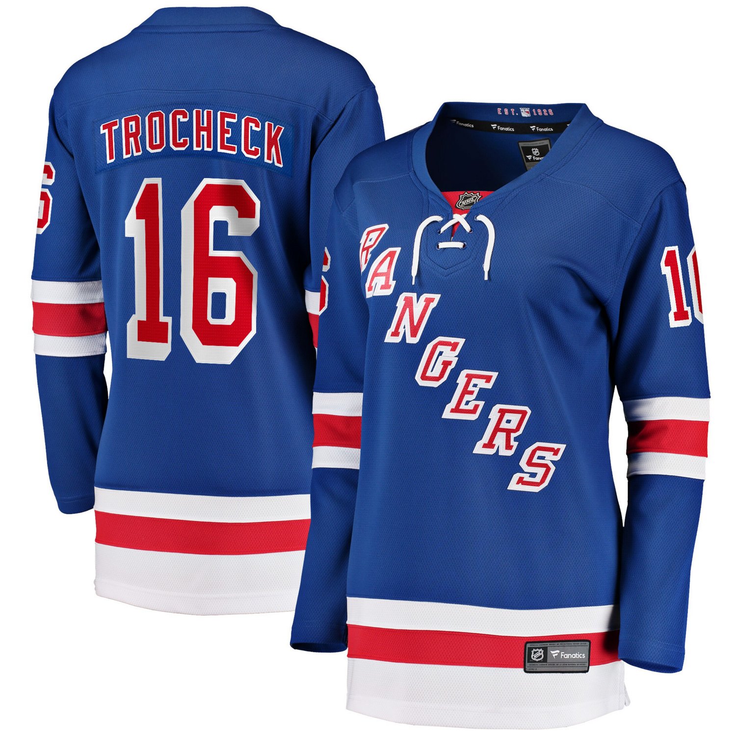 Fanatics Vincent Trocheck New York Rangers Home Breakaway Player Jersey | Academy