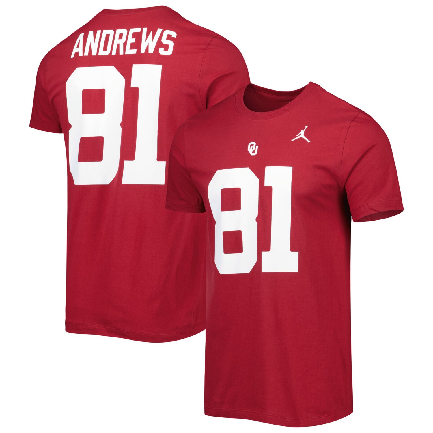 Jordan Brand Mark Andrews Oklahoma Sooners Alumni Name Number Team T ...