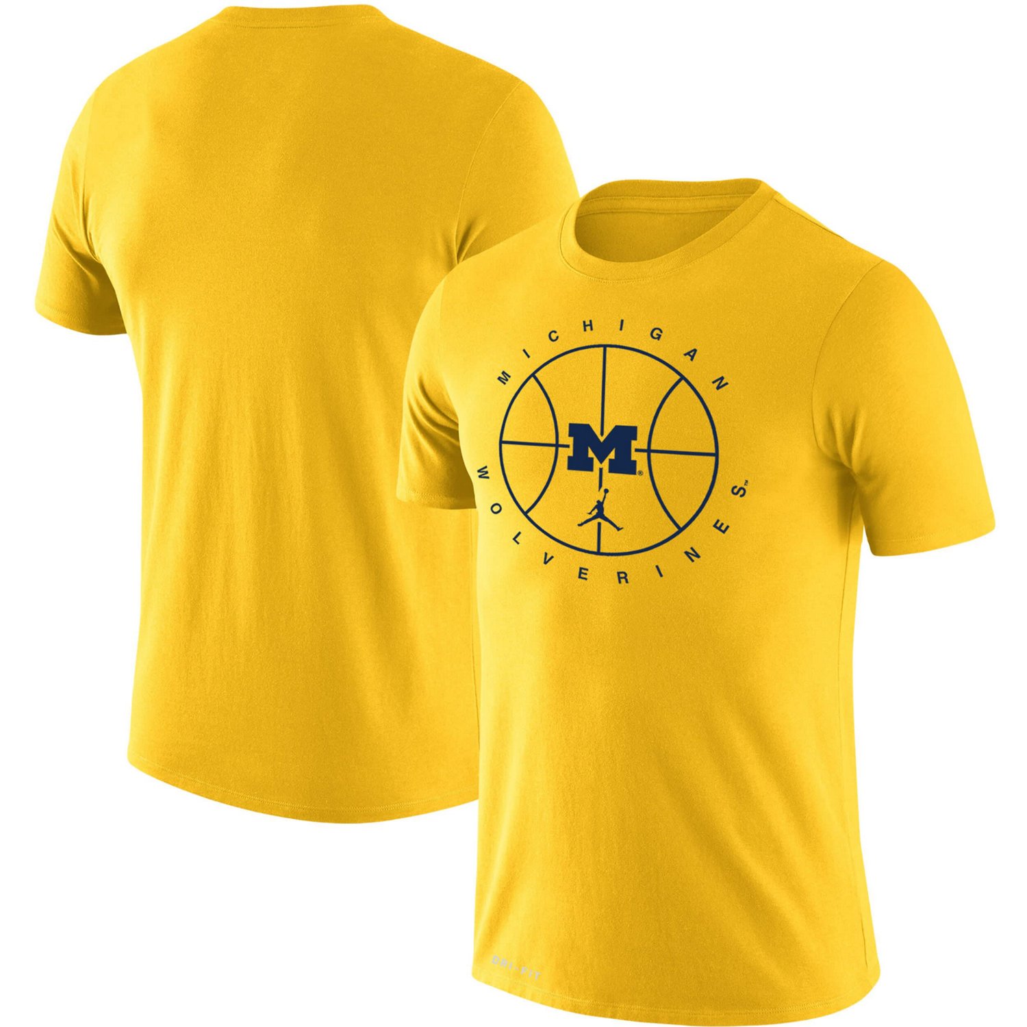 Jordan Brand Michigan Wolverines Basketball Icon Legend Performance T ...