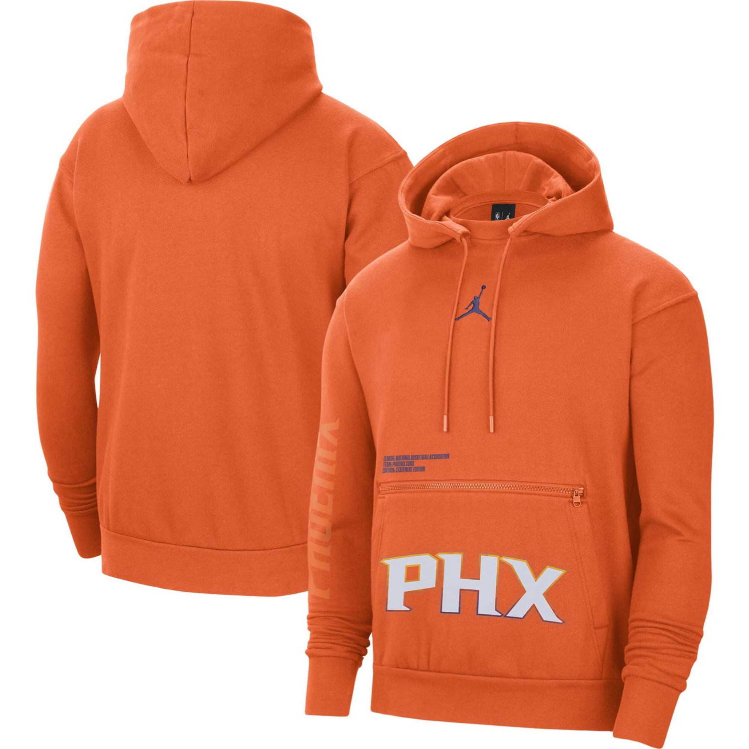 Jordan Brand Phoenix Suns Courtside Statement Edition Pullover Hoodie ...