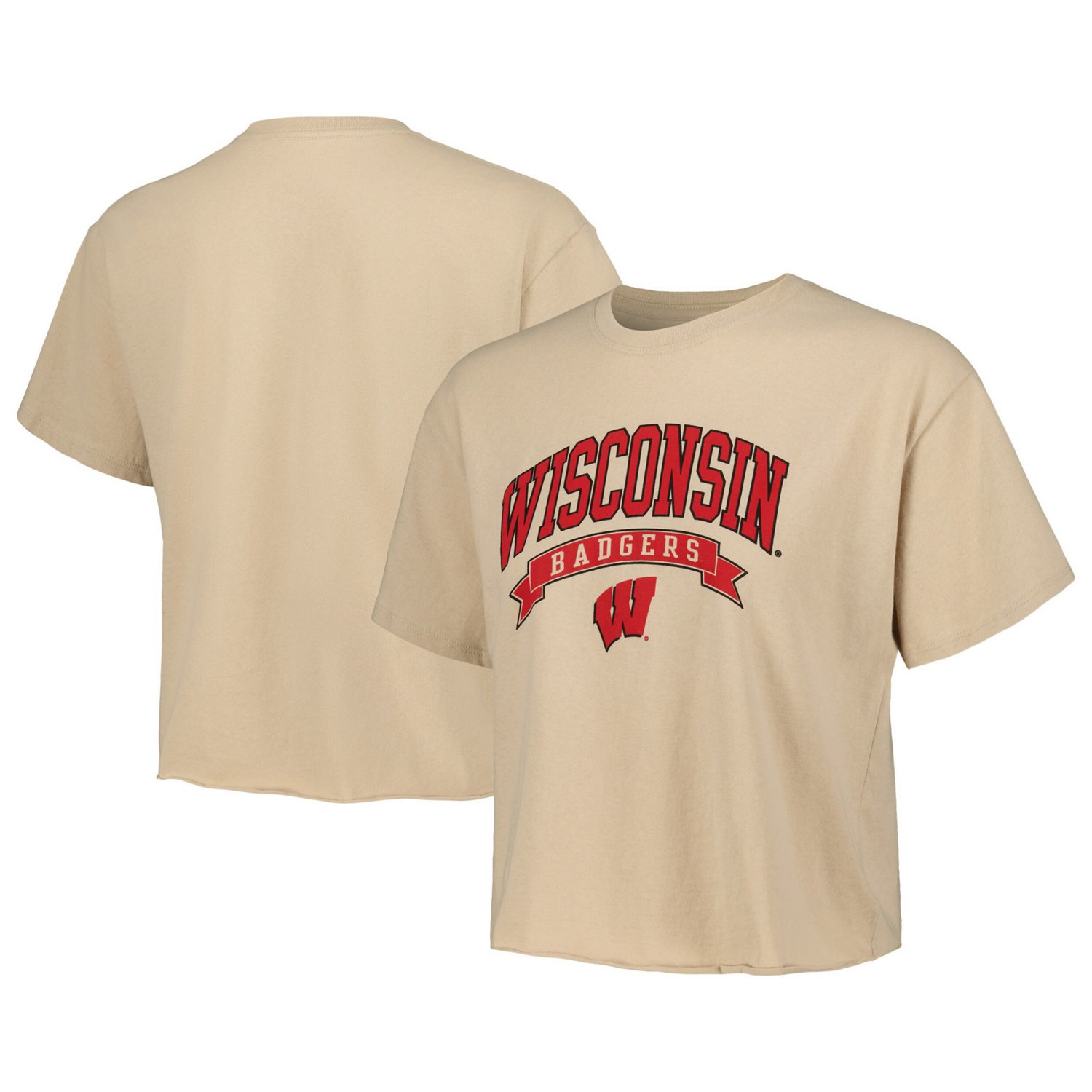 League Collegiate Wear Wisconsin Badgers Banner Clothesline Cropped T ...