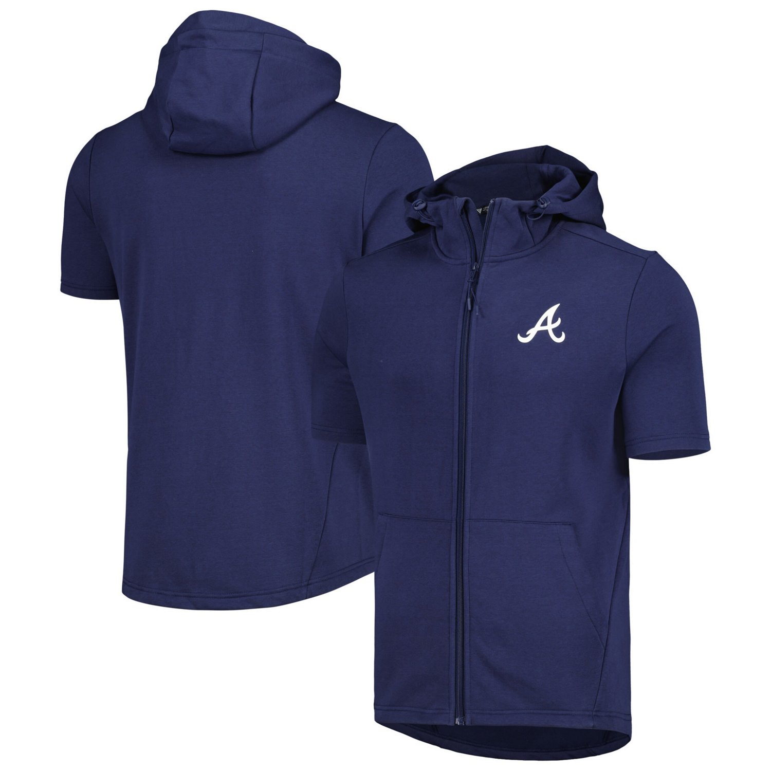 Levelwear Atlanta Braves Recruit Full-Zip Short Sleeve Hoodie | Academy