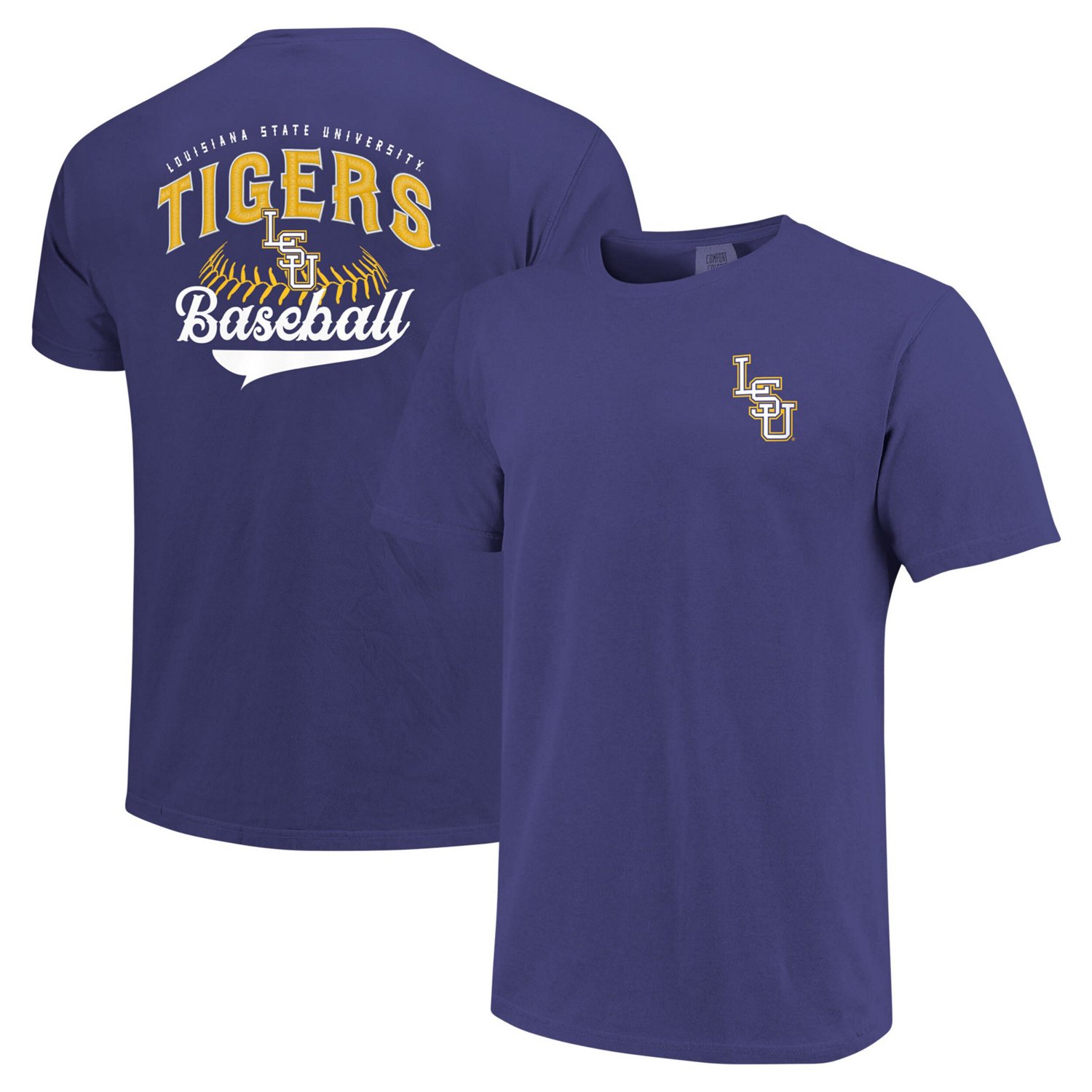 LSU Tigers Baseball Comfort Colors T-Shirt | Academy