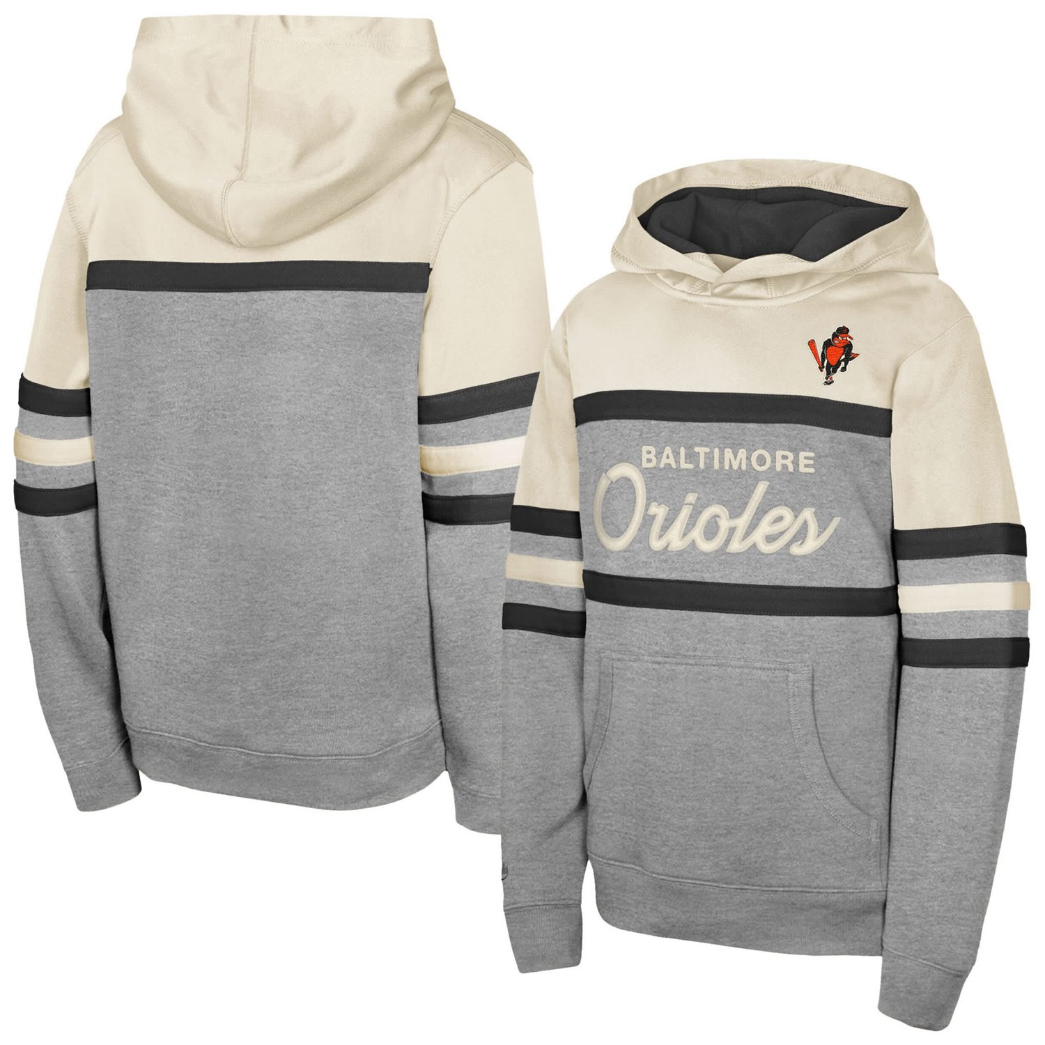 Men's Mitchell Ness Baltimore Orioles Head Coach Pullover Hoodie | Academy
