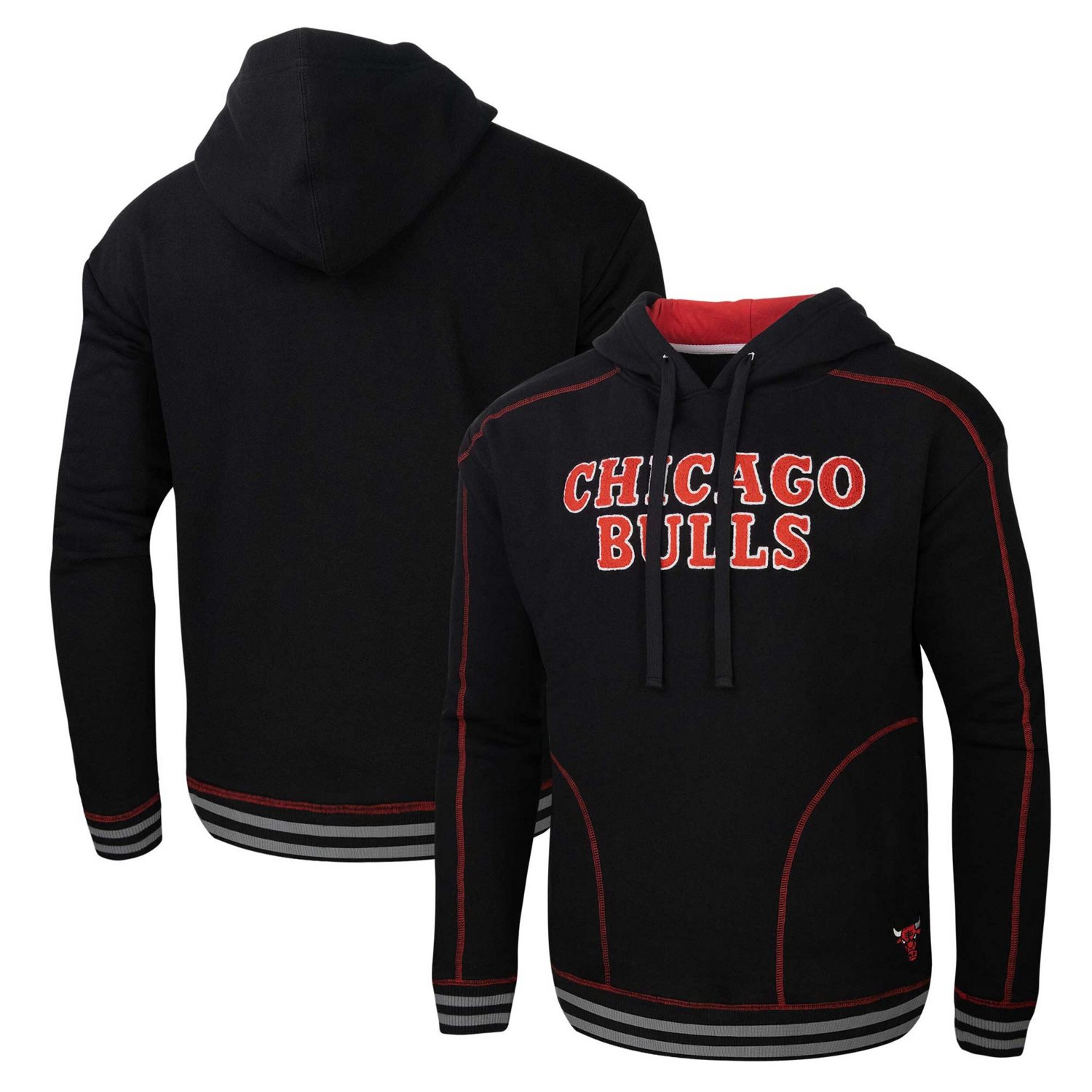 Men's Stadium Essentials Chicago Bulls Baseline Pullover Hoodie | Academy
