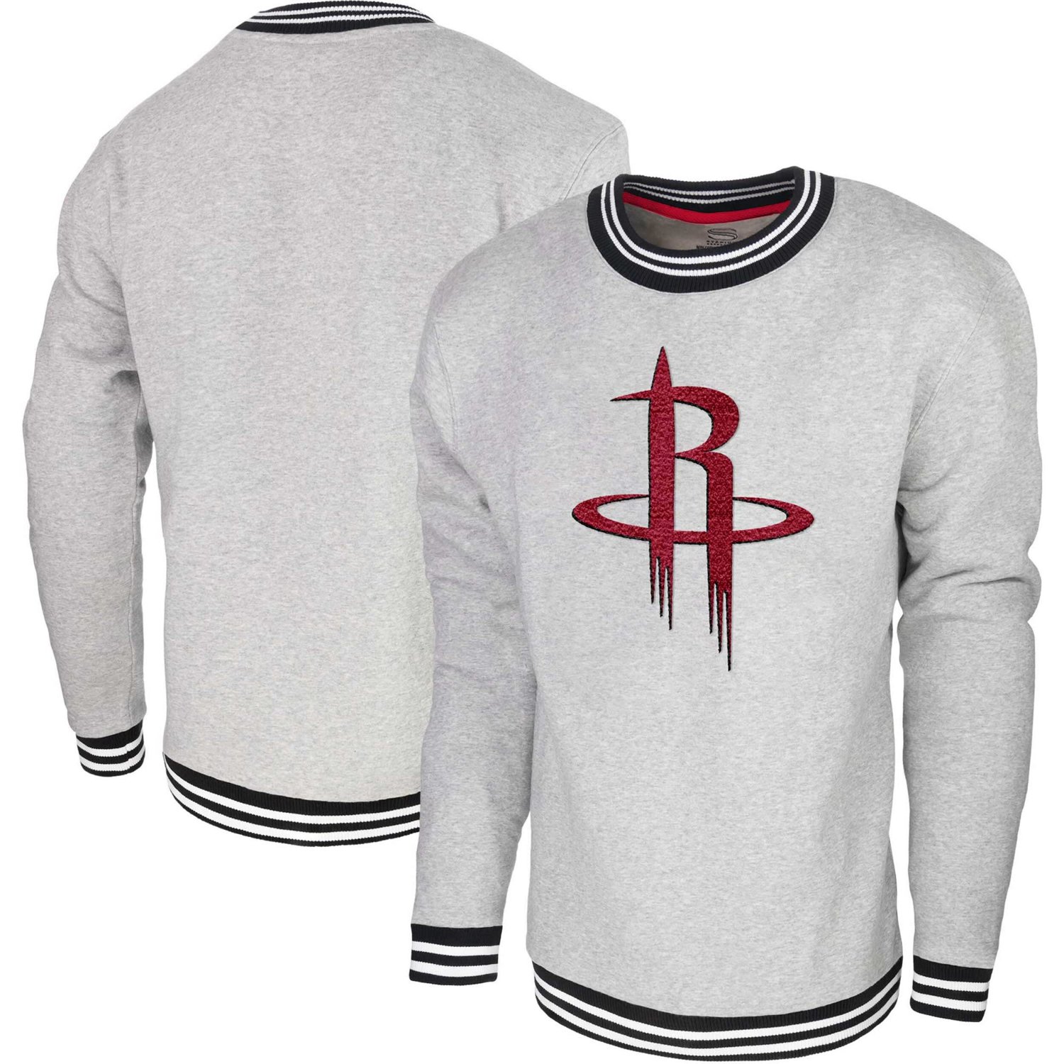 Men's Stadium Essentials Houston Rockets Club Level Pullover Sweatshirt ...