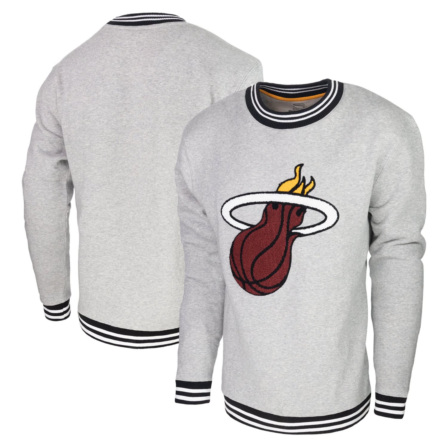 Men's Stadium Essentials Miami Heat Club Level Pullover Sweatshirt ...