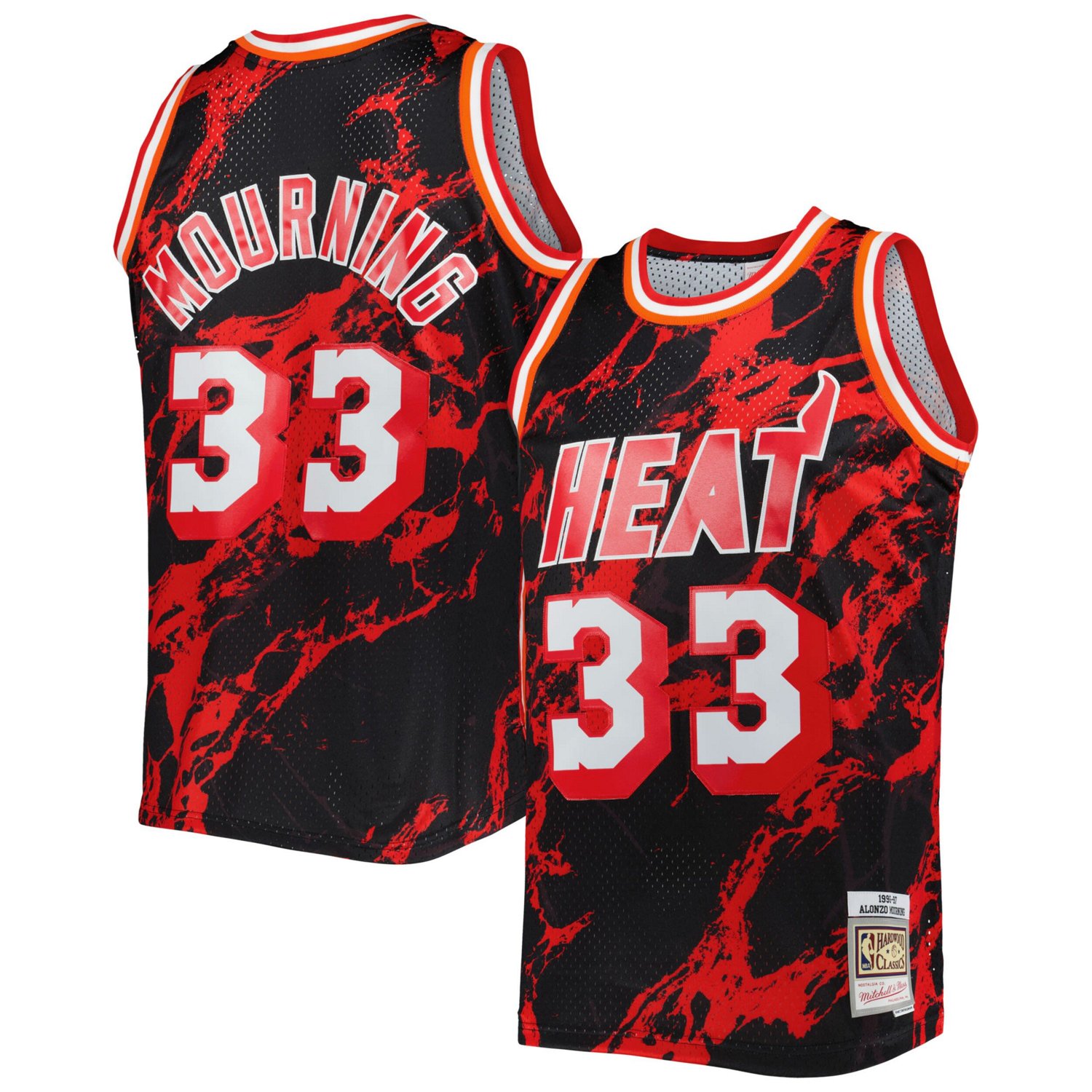 Mitchell Ness Alonzo Mourning Miami Heat 1996/97 Hardwood Classics ...