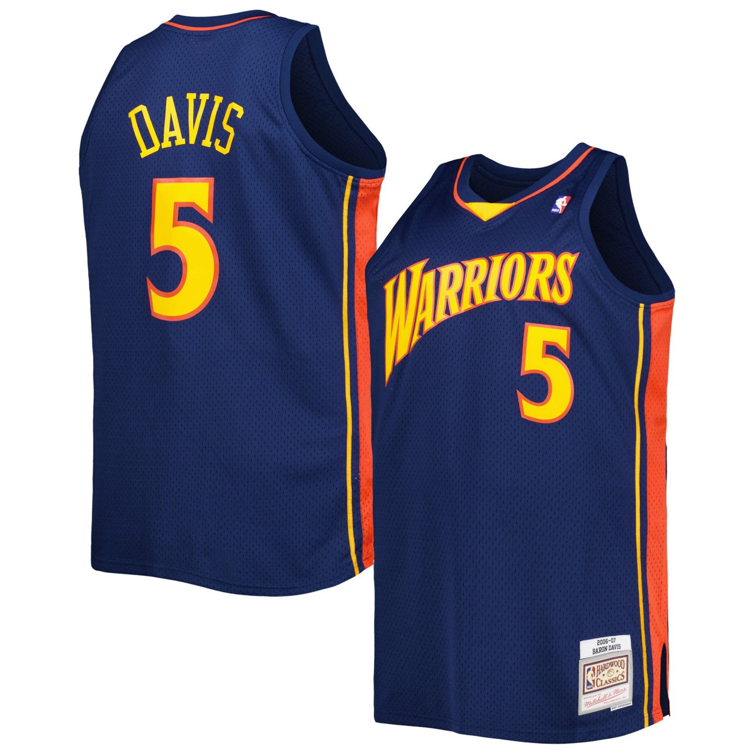 Mitchell Ness Baron Davis Golden State Warriors Big Tall Hardwood ...