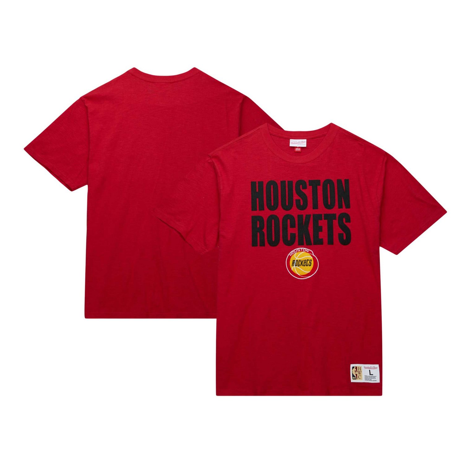 Mitchell Ness Houston Rockets Hardwood Classics Legendary Slub T-Shirt ...