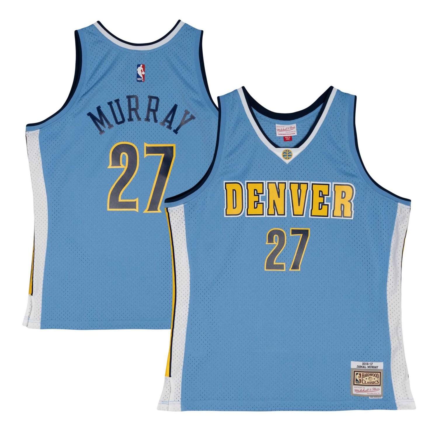 Mitchell Ness Jamal Murray Powder Denver Nuggets 2016/17 Throwback ...