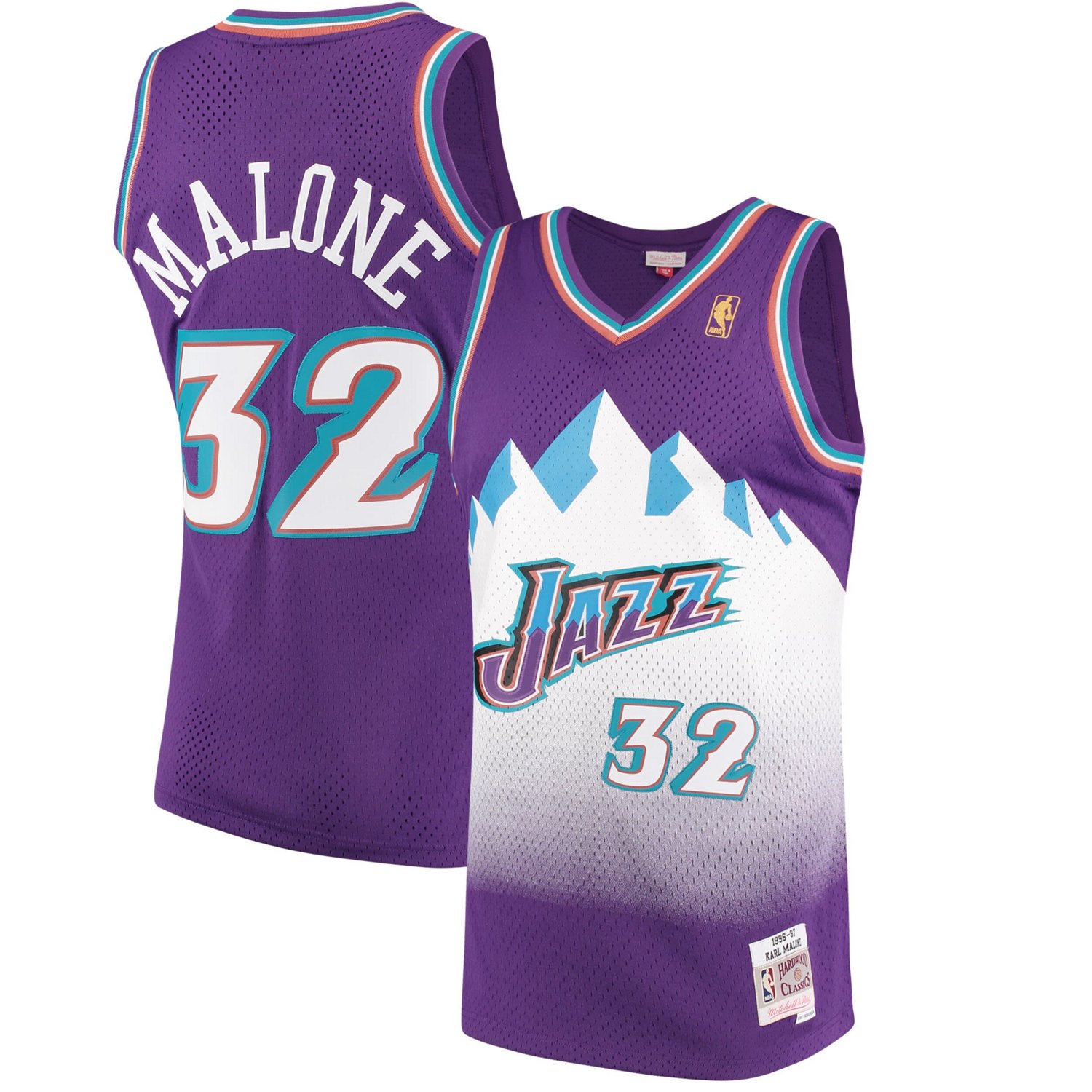 Mitchell Ness Karl Malone Utah Jazz 1996/97 Hardwood Classics Swingman ...