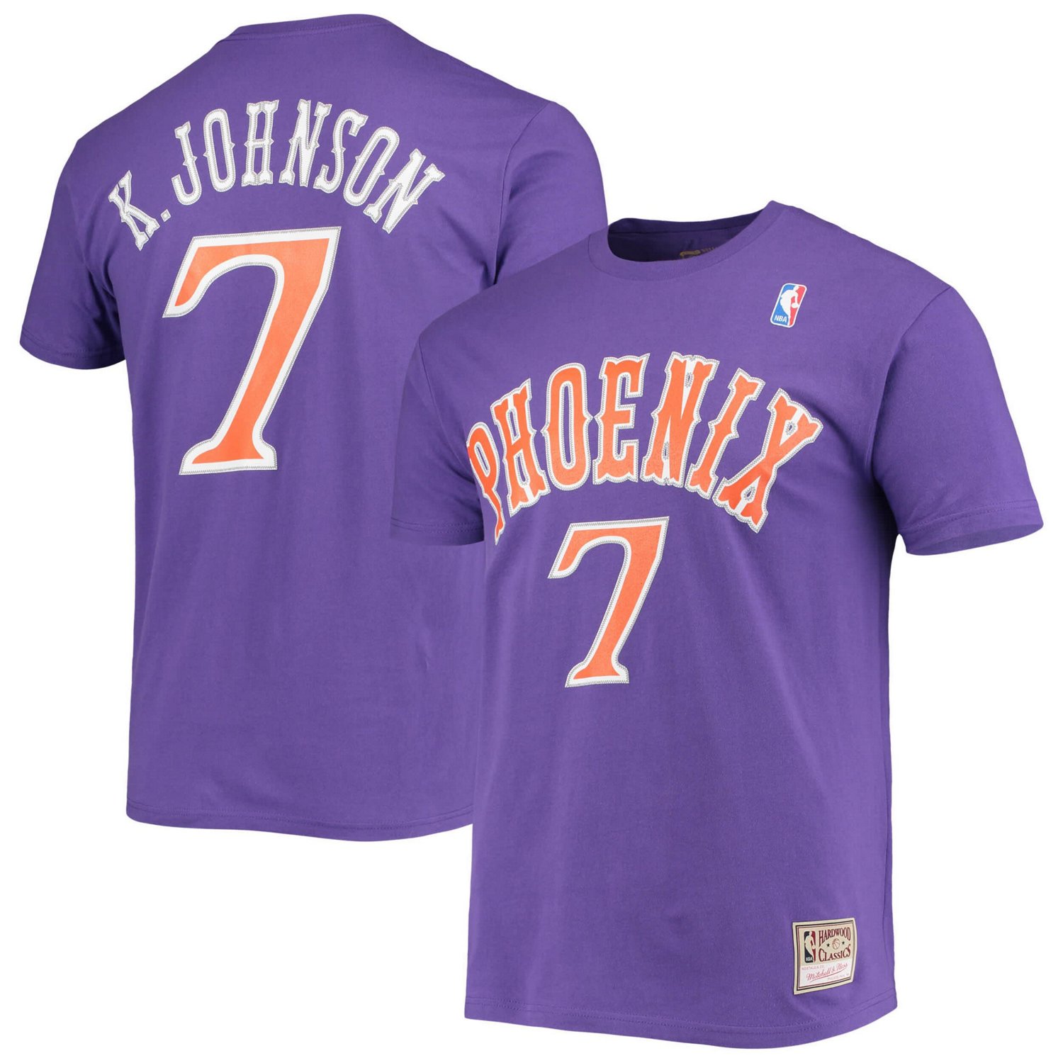 Mitchell Ness Kevin Johnson Phoenix Suns Hardwood Classics Stitch Name ...