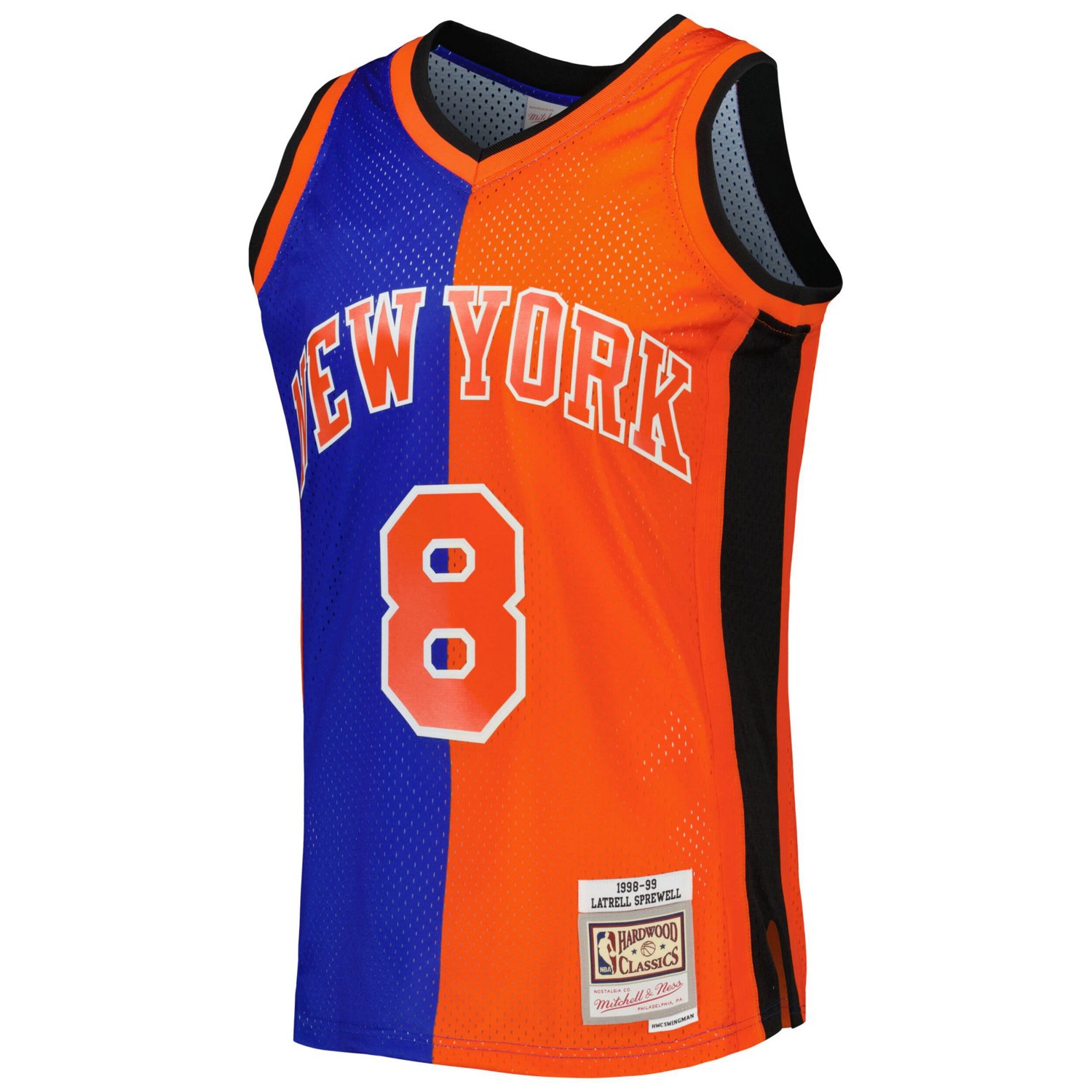 Mitchell Ness Latrell Sprewell /Orange New York Knicks Hardwood ...
