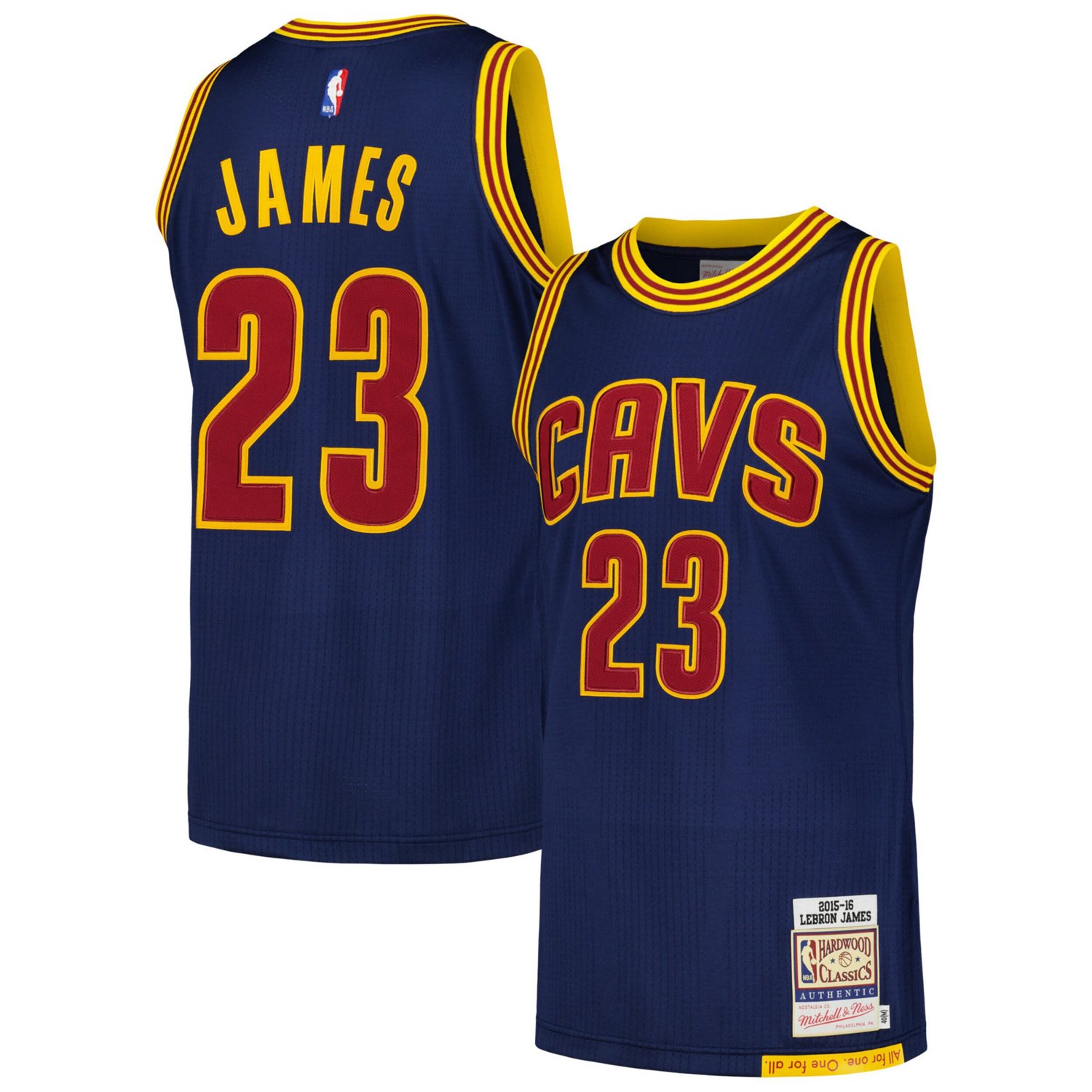 Mitchell Ness LeBron James Cleveland Cavaliers 2015/16 Hardwood ...