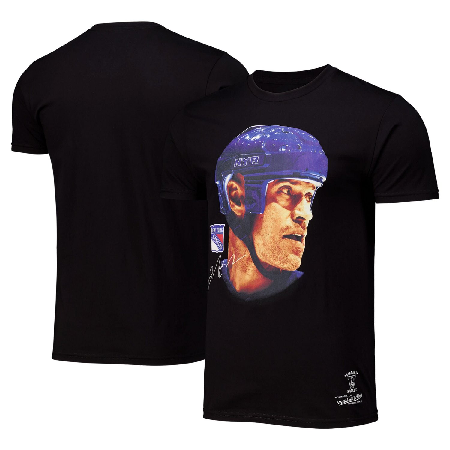 Mitchell Ness Mark Messier New York Rangers Big Face T-Shirt | Academy