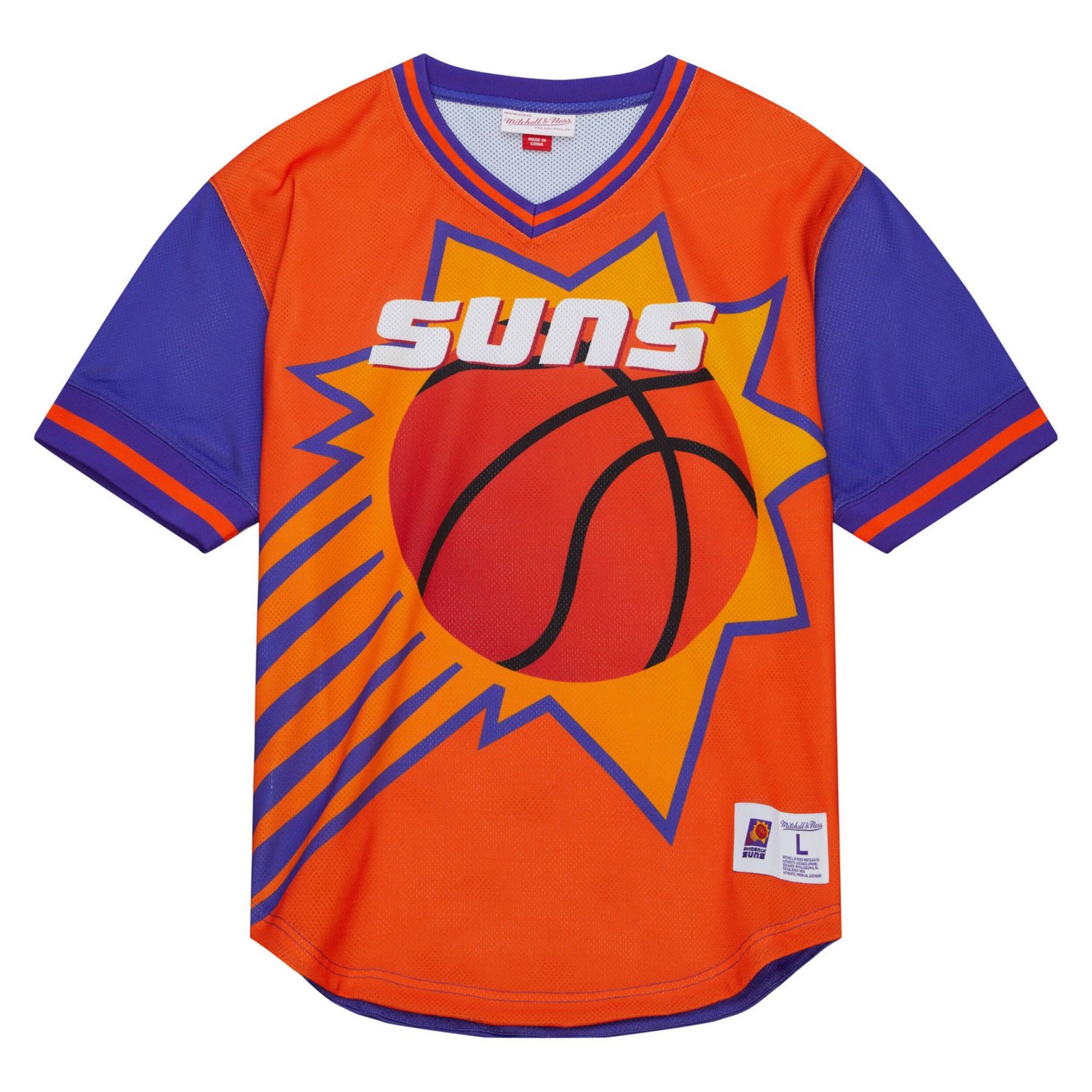 Mitchell Ness Phoenix Suns Jumbotron 30 Mesh V-Neck T-Shirt | Academy
