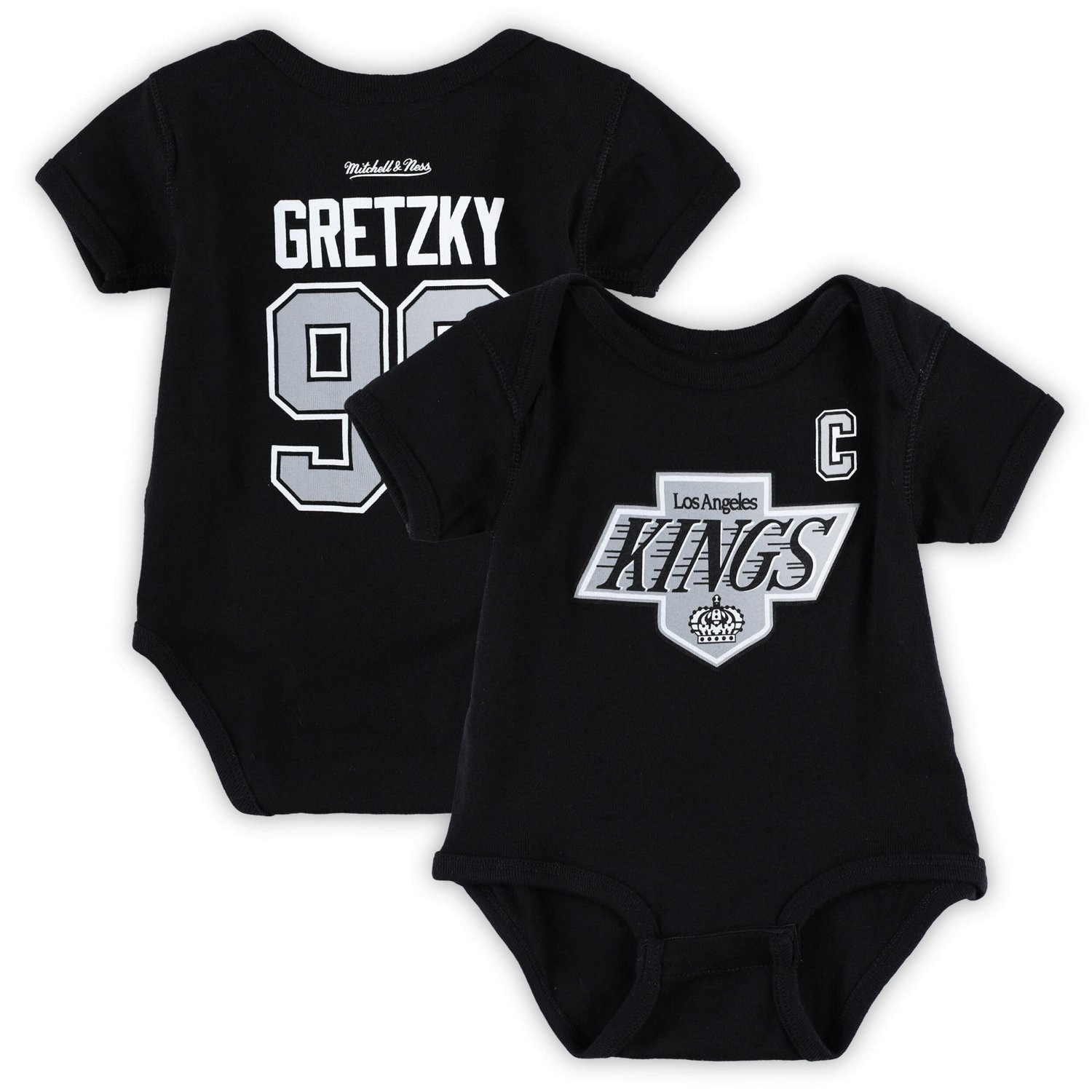 Mitchell Ness Wayne Gretzky Los Angeles Kings Captain Patch Name Number ...