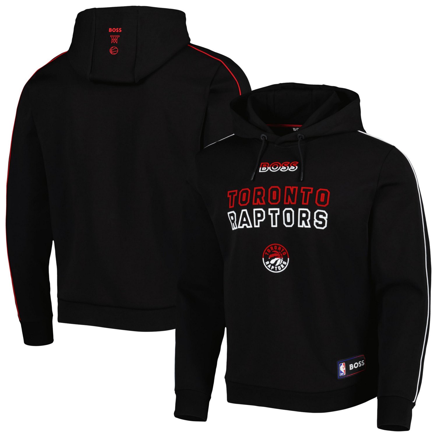 NBA x Hugo Boss Toronto Raptors Team Bounce Tri-Blend Pullover Hoodie ...