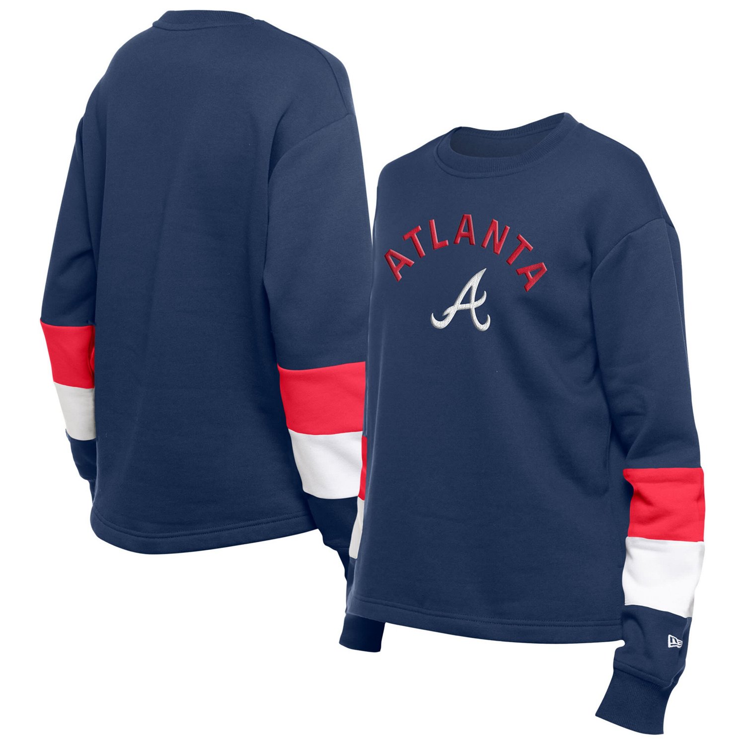 New Era Atlanta Braves Game Day Color Pullover Sweatshirt | Academy