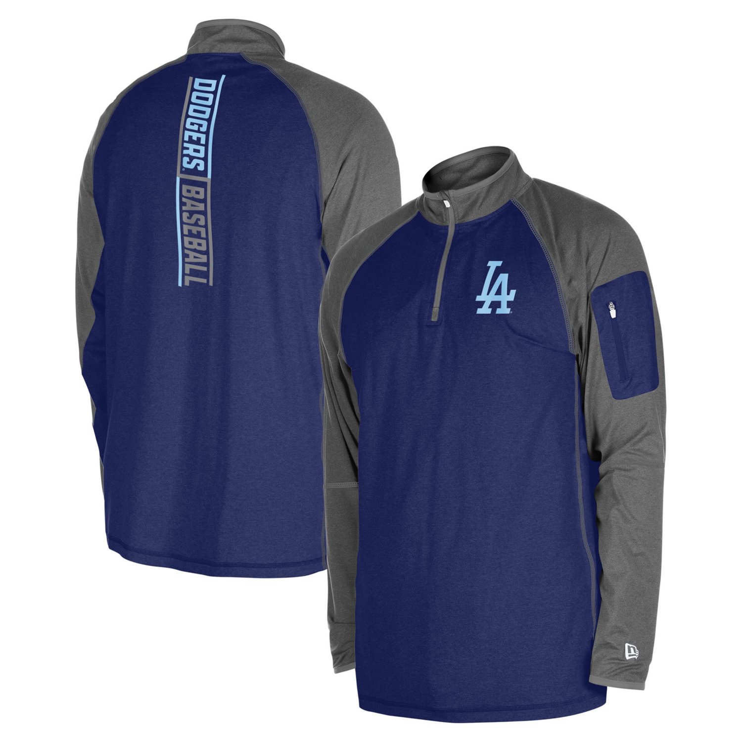 New Era Los Angeles Dodgers Father's Day Raglan Quarter-Zip Top | Academy