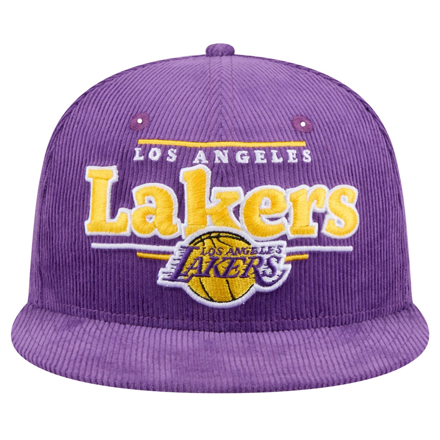 New Era Los Angeles Lakers Throwback Display Corduroy 9FIFTY Snapback ...