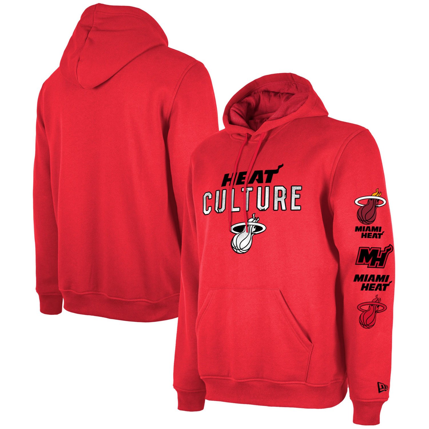 New Era Miami Heat Tall 2023/24 City Edition Jersey Pullover Hoodie ...