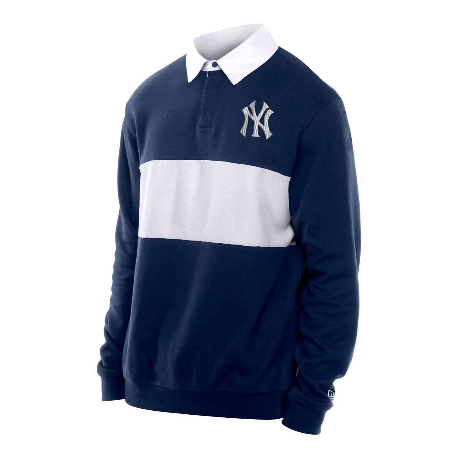 New Era New York Yankees Throwback Prep Colorblock Rugby Polo | Academy
