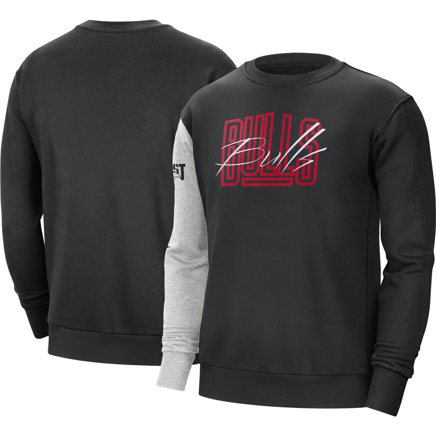 Nike /Heather Gray Chicago Bulls Courtside Versus Force Flight Pullover Sweatshirt | Academy