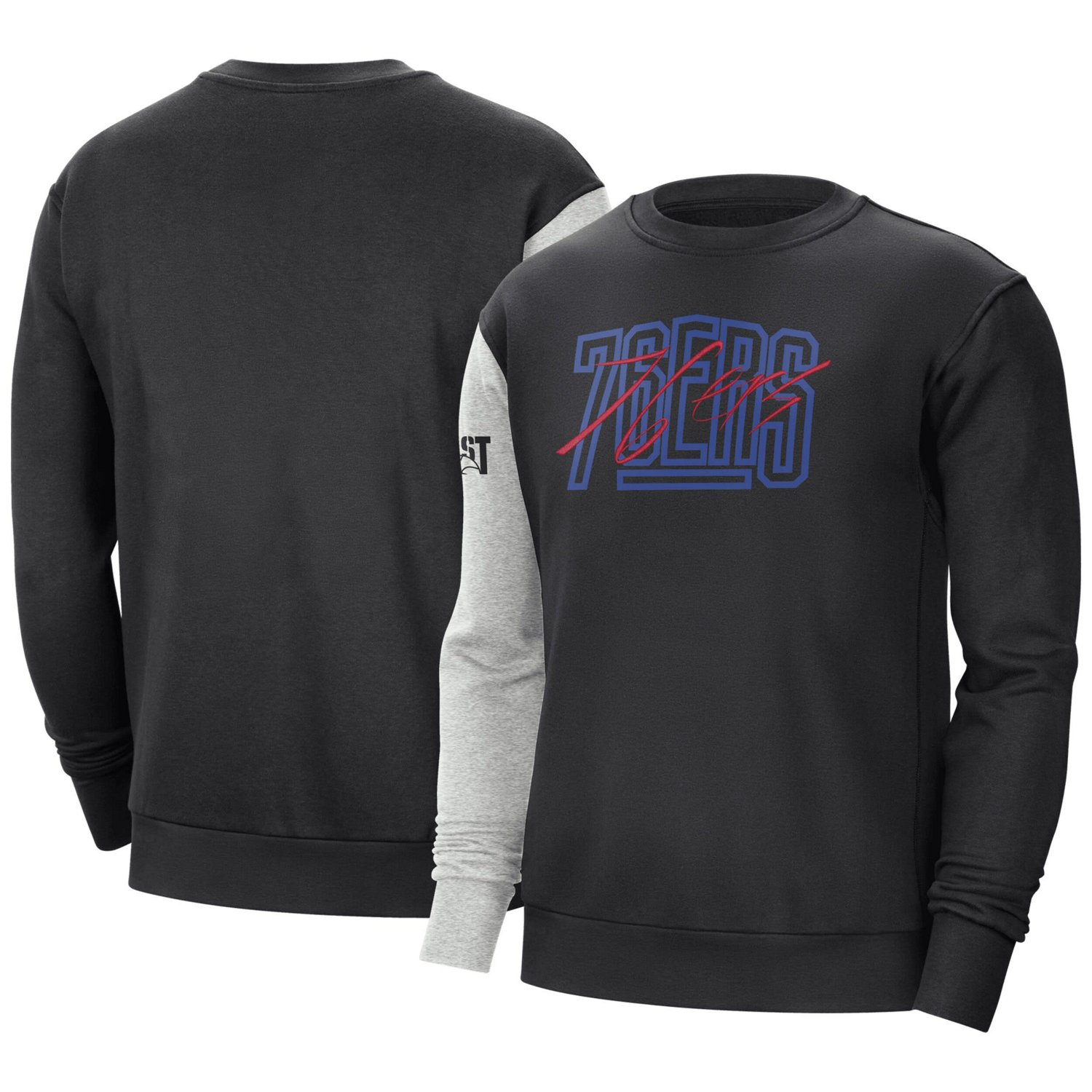 Nike /Heather Gray Philadelphia 76ers Courtside Versus Force Flight ...