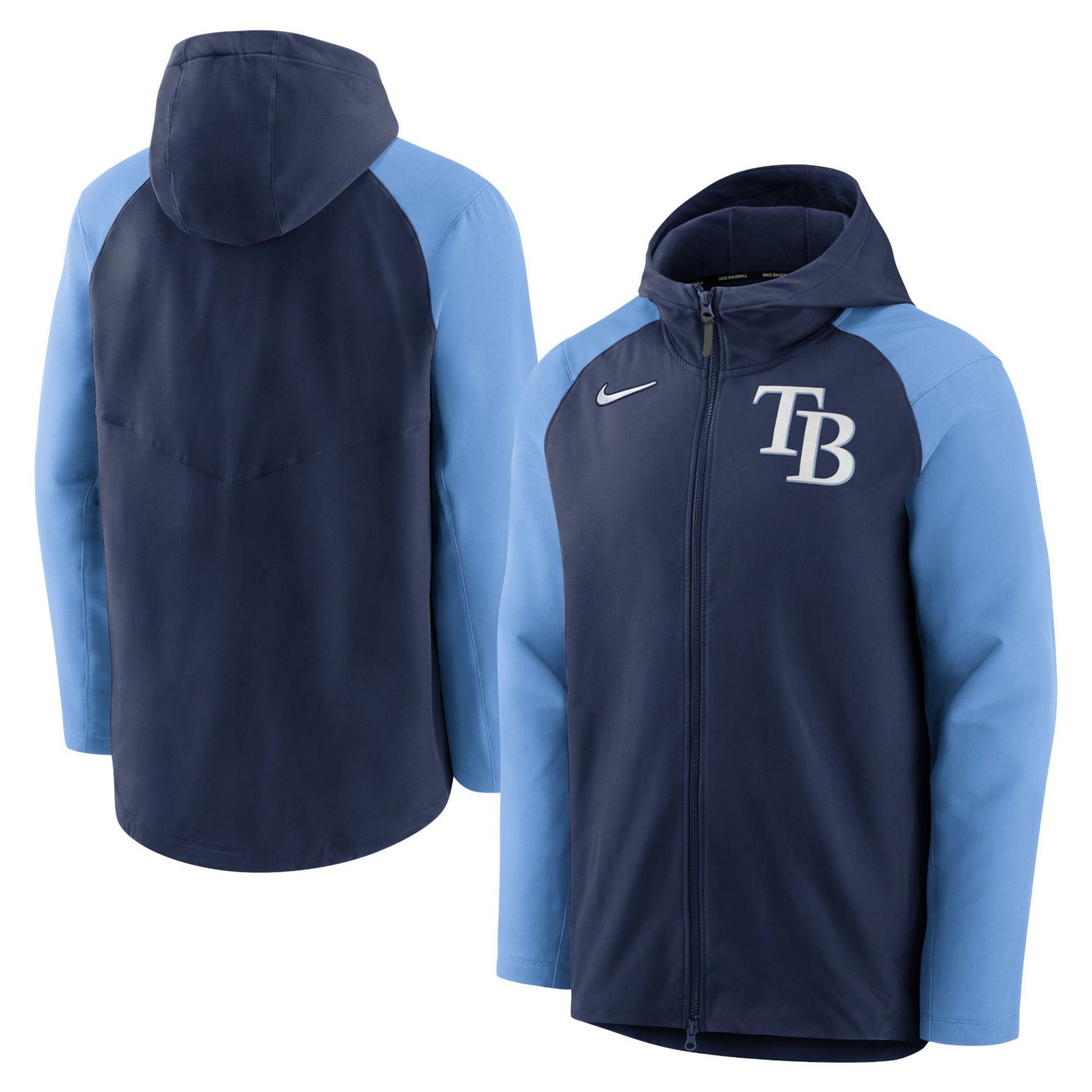 Nike /Light Blue Tampa Bay Rays Authentic Collection Performance Raglan ...
