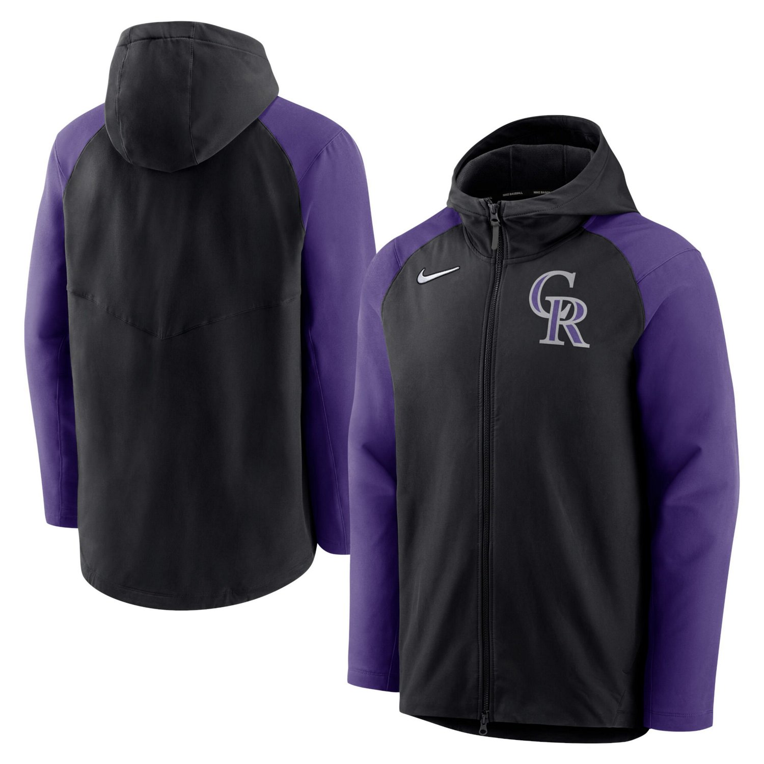 Nike /Purple Colorado Rockies Authentic Collection Performance Raglan ...