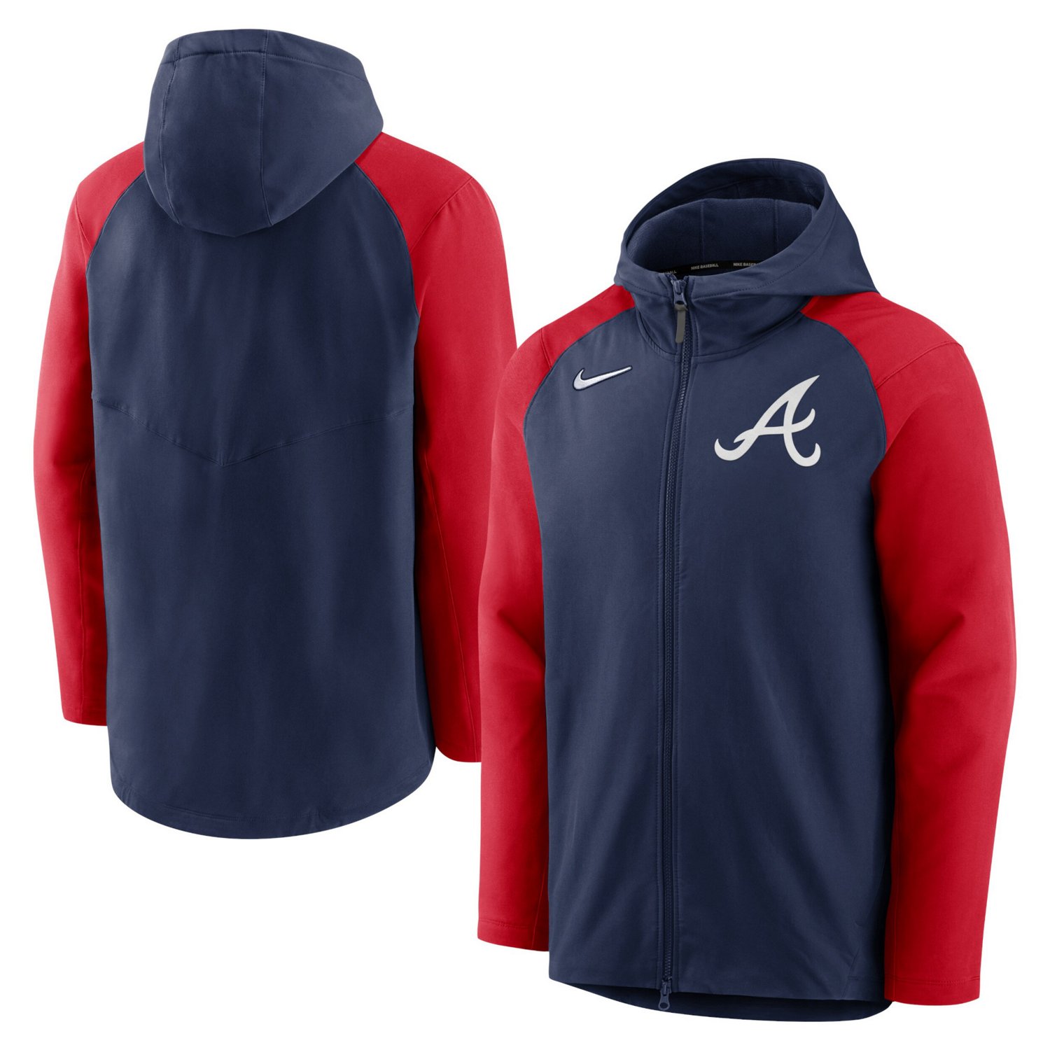 Nike /Red Atlanta Braves Authentic Collection Performance Raglan Full ...