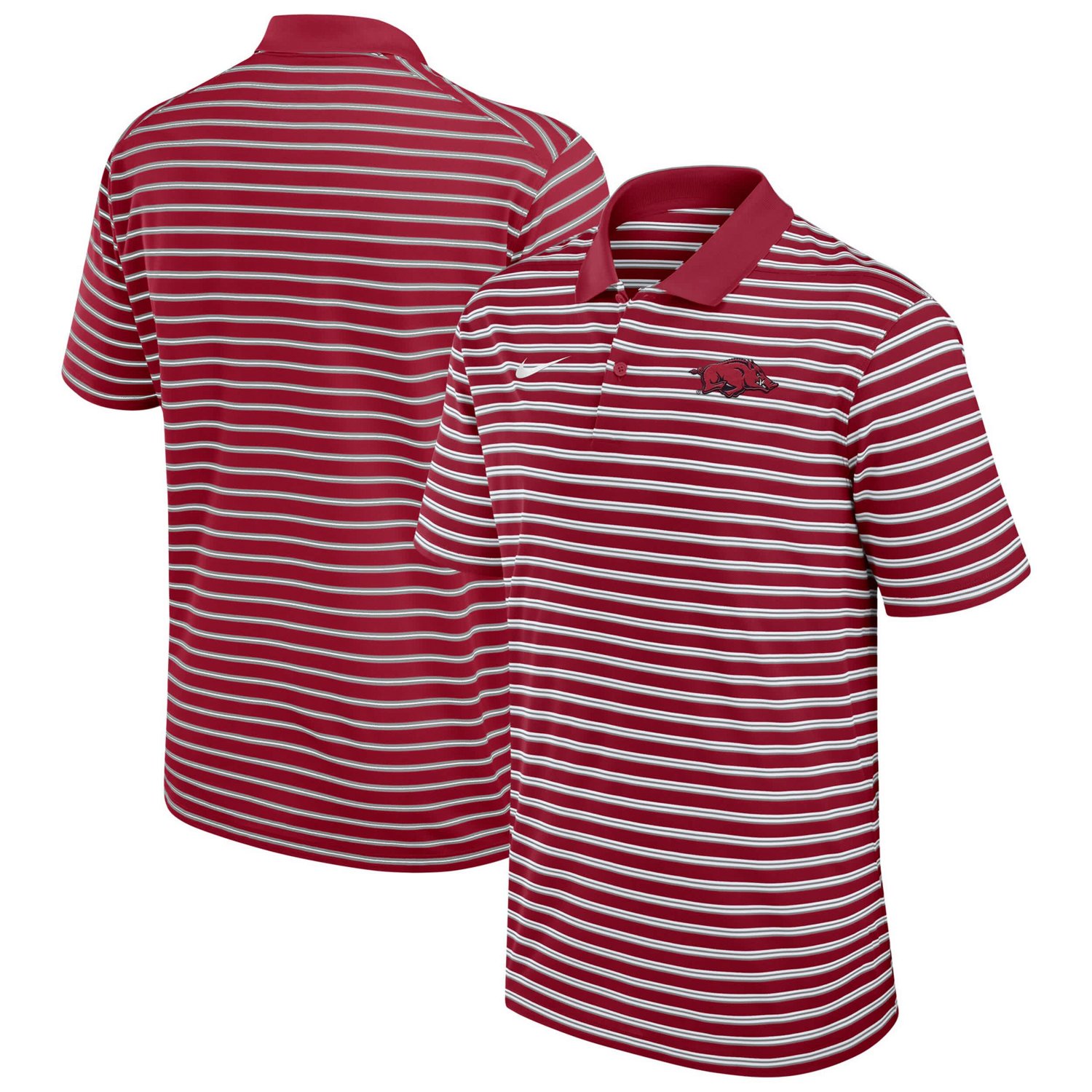Nike Arkansas Razorbacks Victory Stripe Performance Polo | Academy