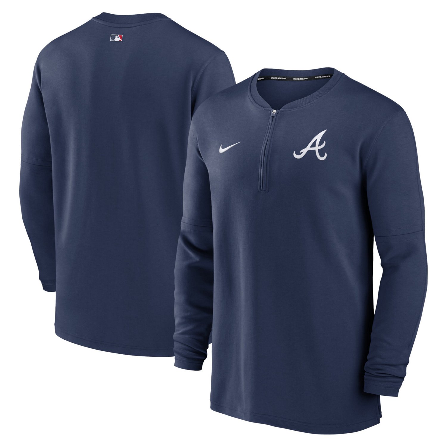Nike Atlanta Braves Authentic Collection Game Time Performance Quarter ...