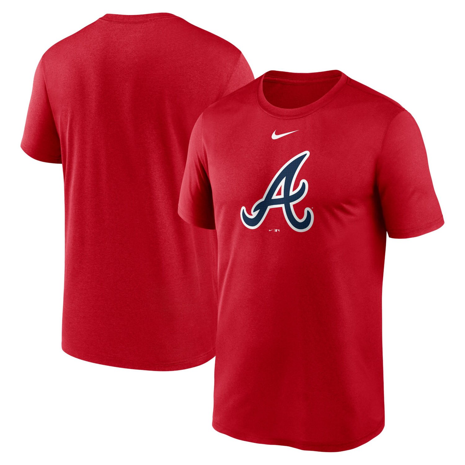 Nike Atlanta Braves Legend Fuse Large Logo Performance T-Shirt | Academy