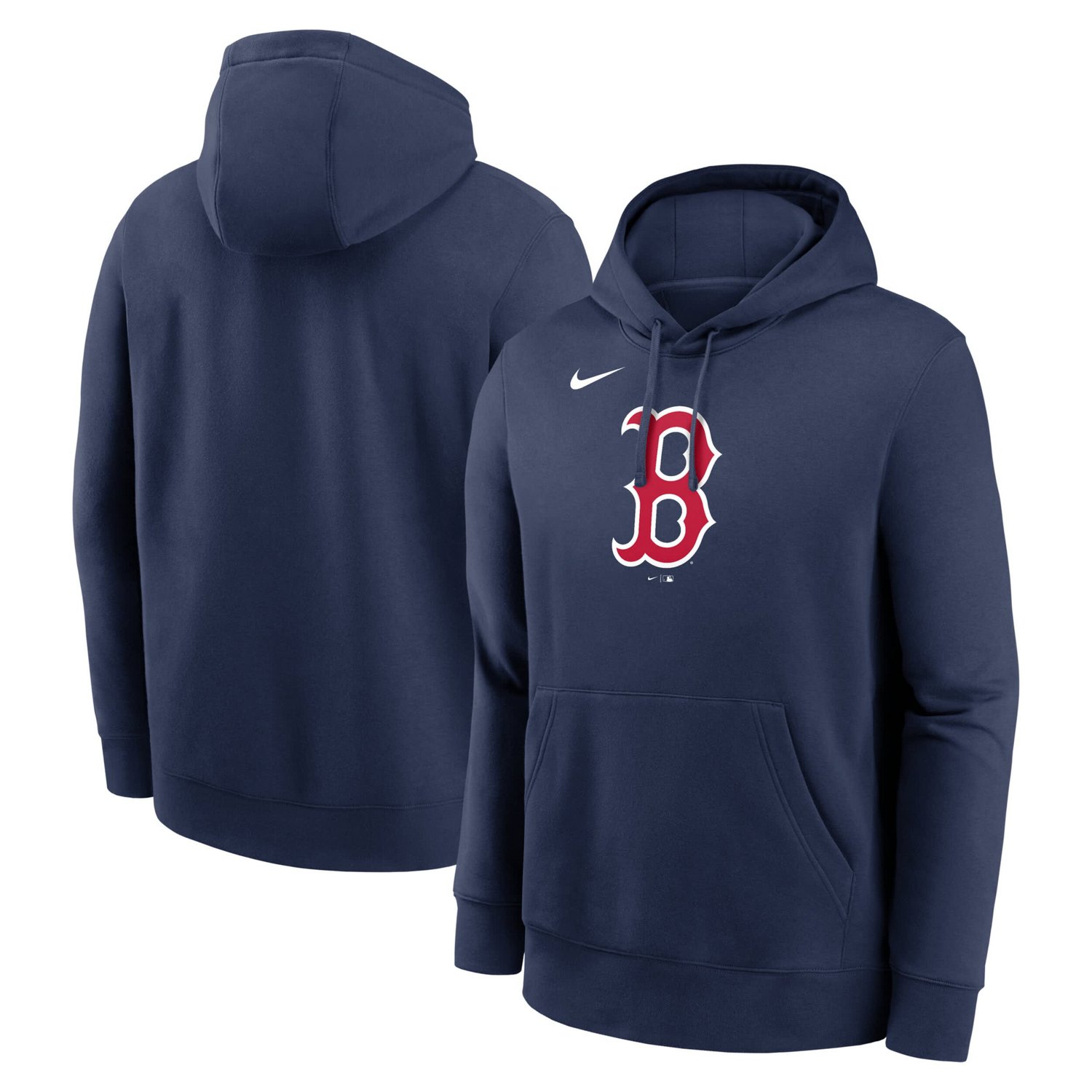 Nike Boston Red Sox Logo Club Fleece Pullover Hoodie | Academy