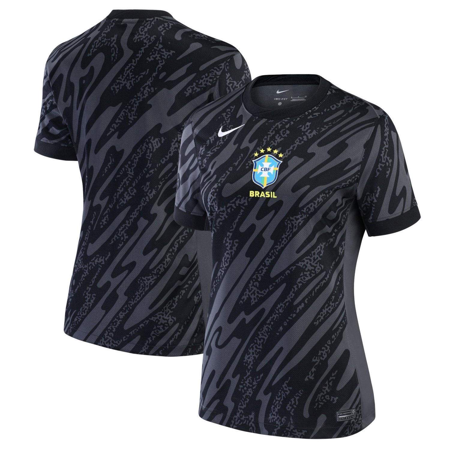 Nike Brazil National Team 2024 Goalkeeper Replica Stadium Jersey | Academy