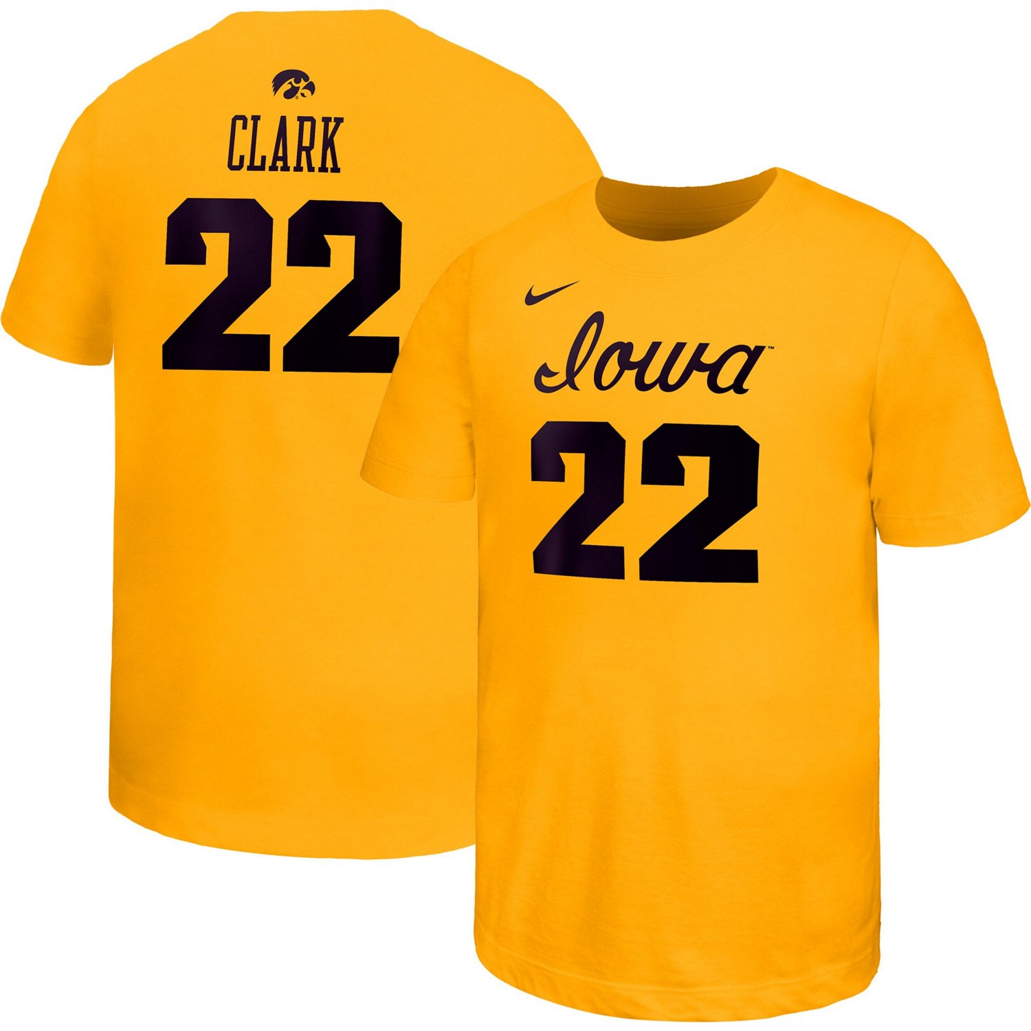 Nike Caitlin Clark Iowa Hawkeyes Retired Player Name Number Core T ...