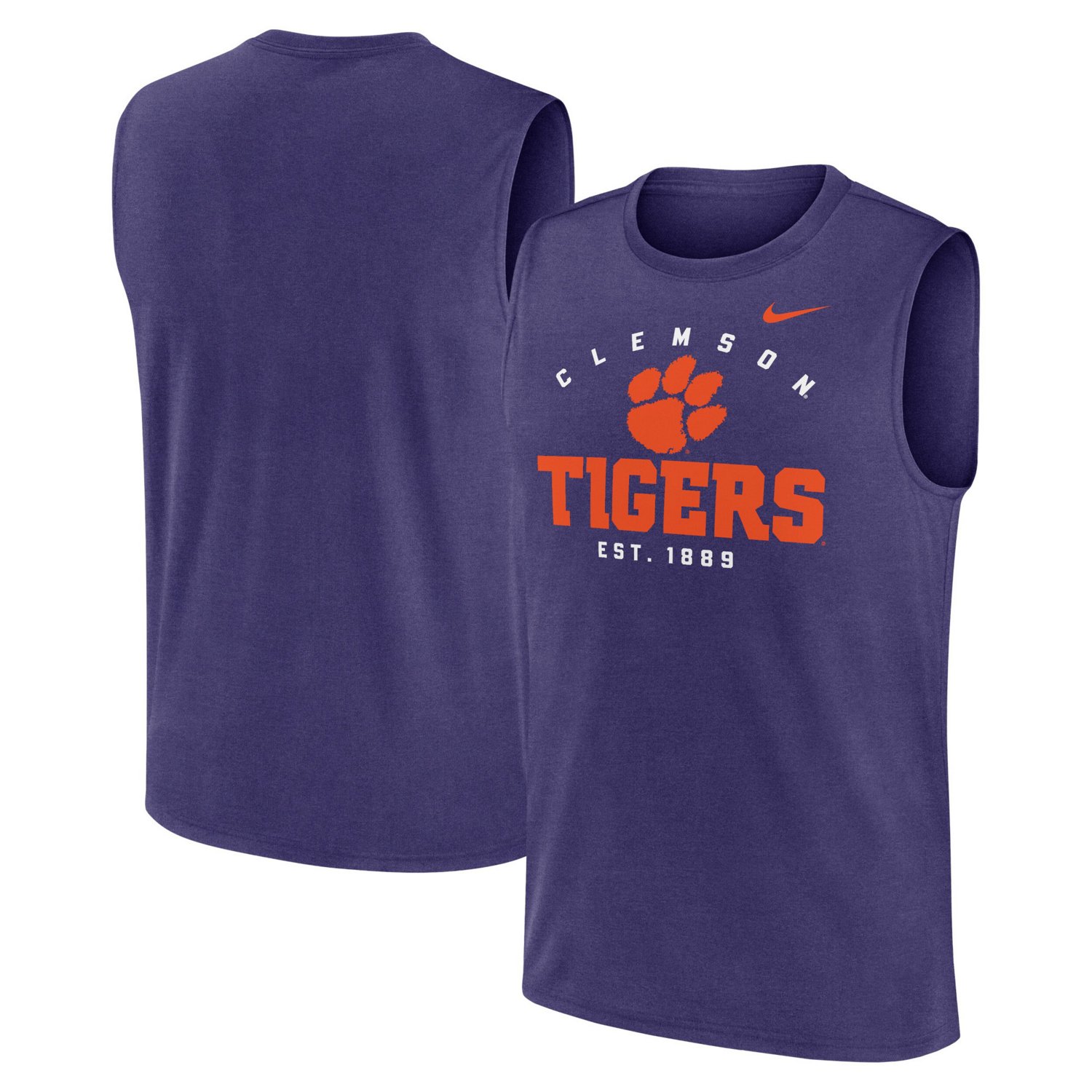 Nike Clemson Tigers Primetime Legend Lock Up Performance Muscle Tank ...