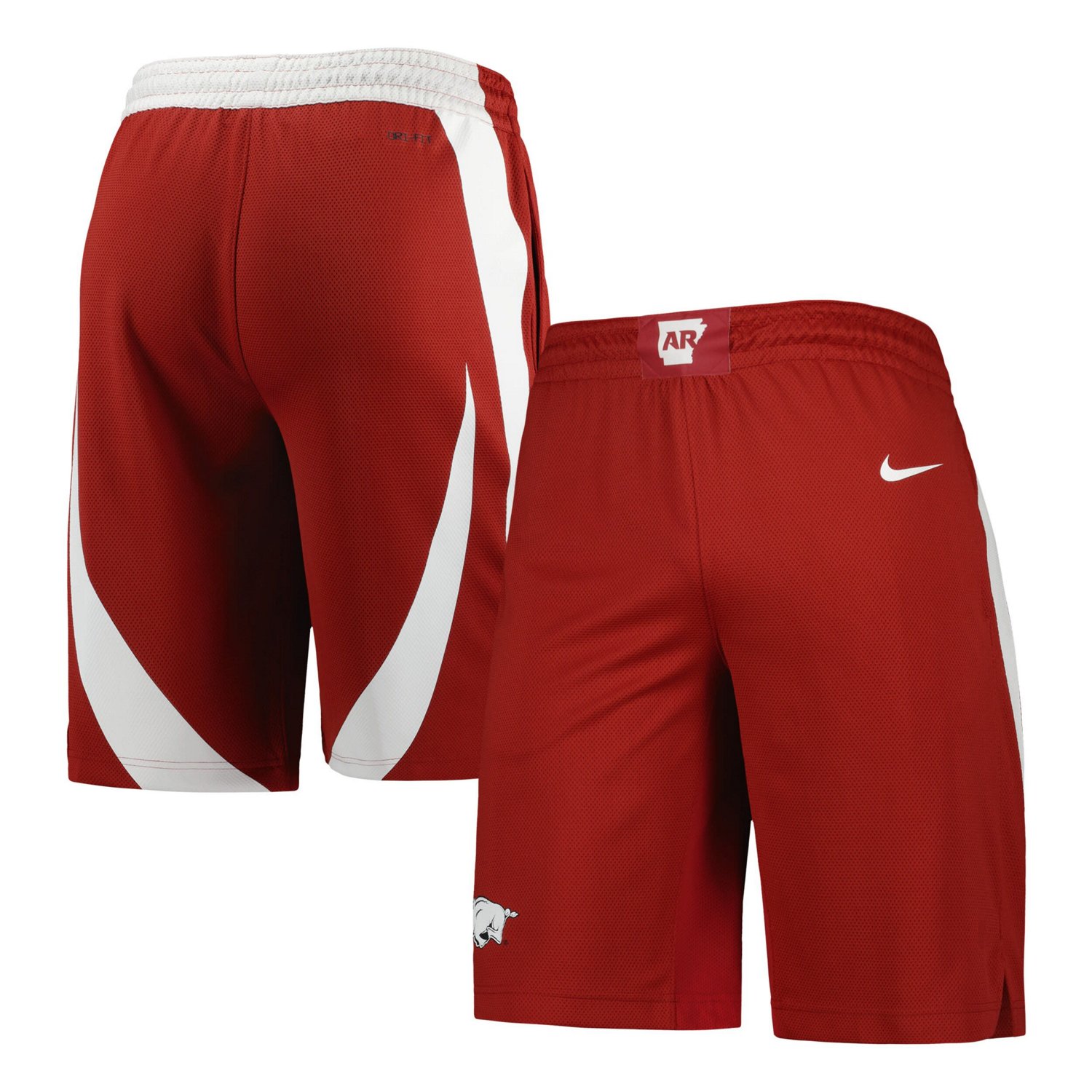 Nike Crimson Arkansas Razorbacks Replica Team Basketball Shorts | Academy
