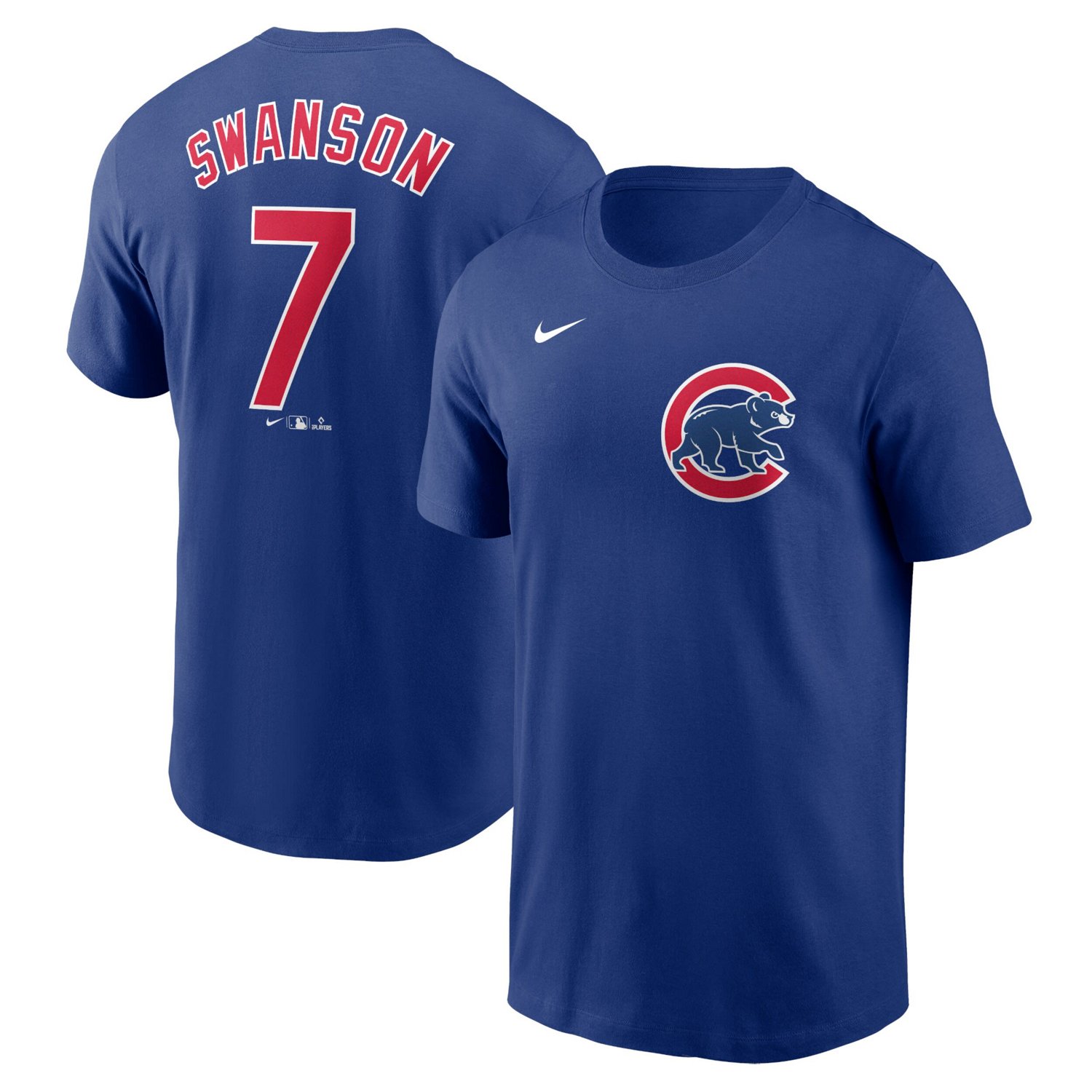 Nike Dansby Swanson Chicago Cubs Fuse Name Number T-Shirt | Academy