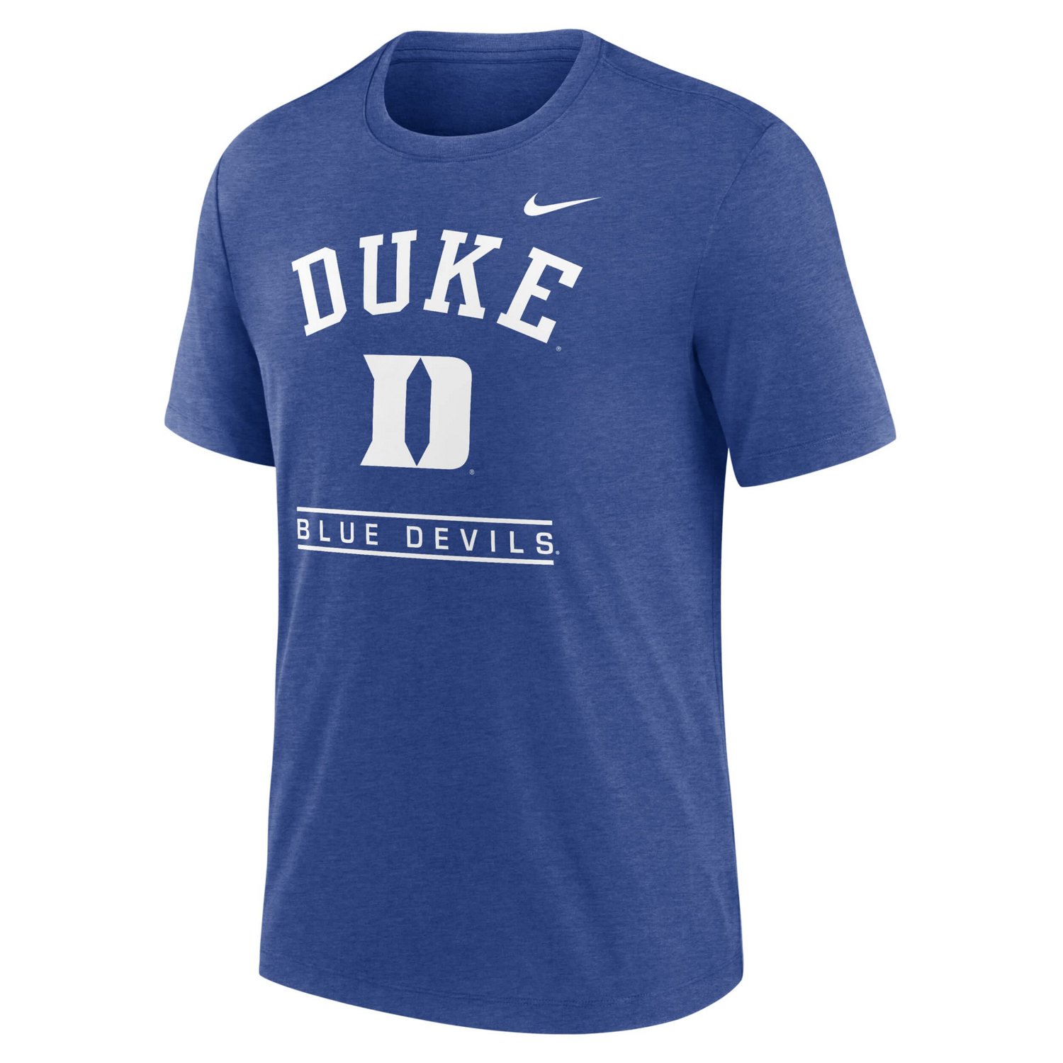 Nike Duke Blue Devils Arch Over Logo Tri-Blend T-Shirt | Academy
